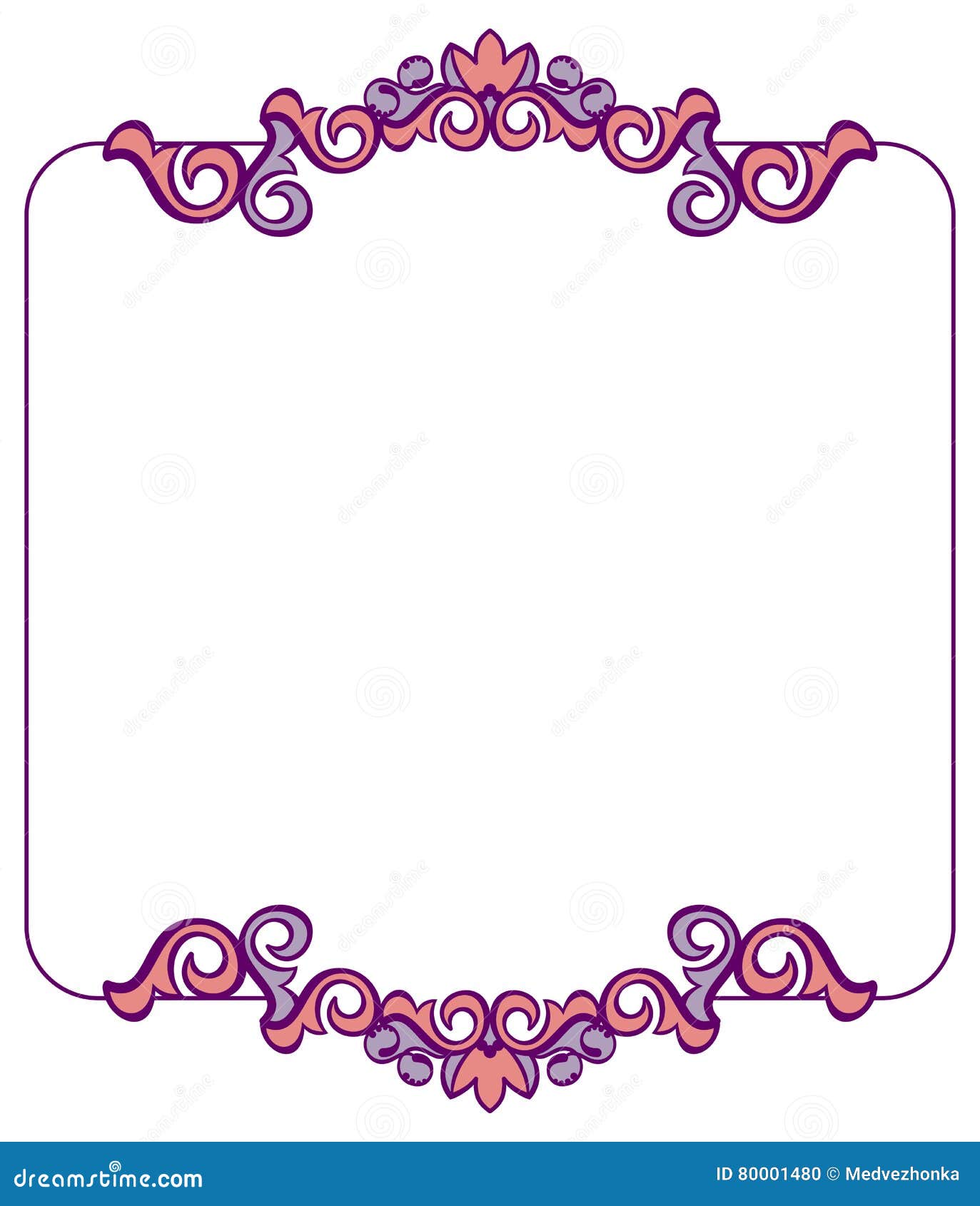 Square Frame with Free Space for Your Text. Stock Illustration ...