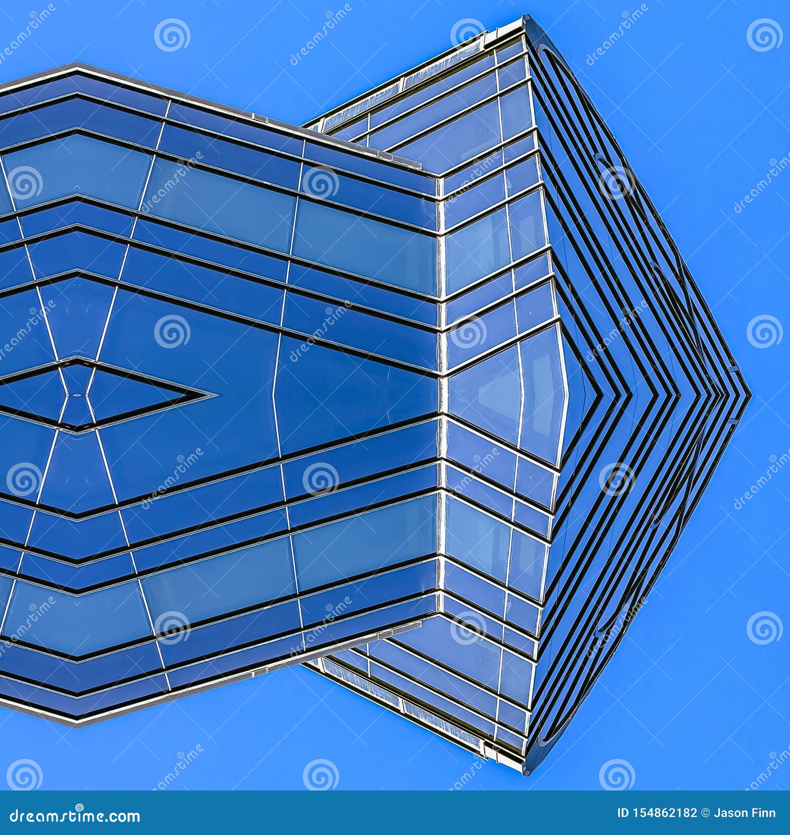 Square Frame Front View of the Windows of an Office Building Stock ...