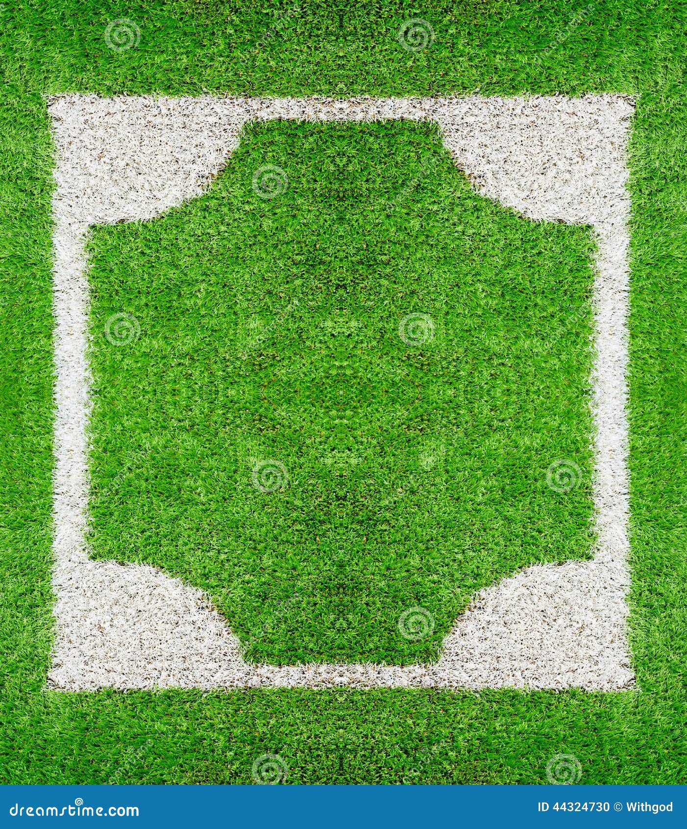 Square Frame on Grass Ground Stock Photo - Image of artificial, view ...