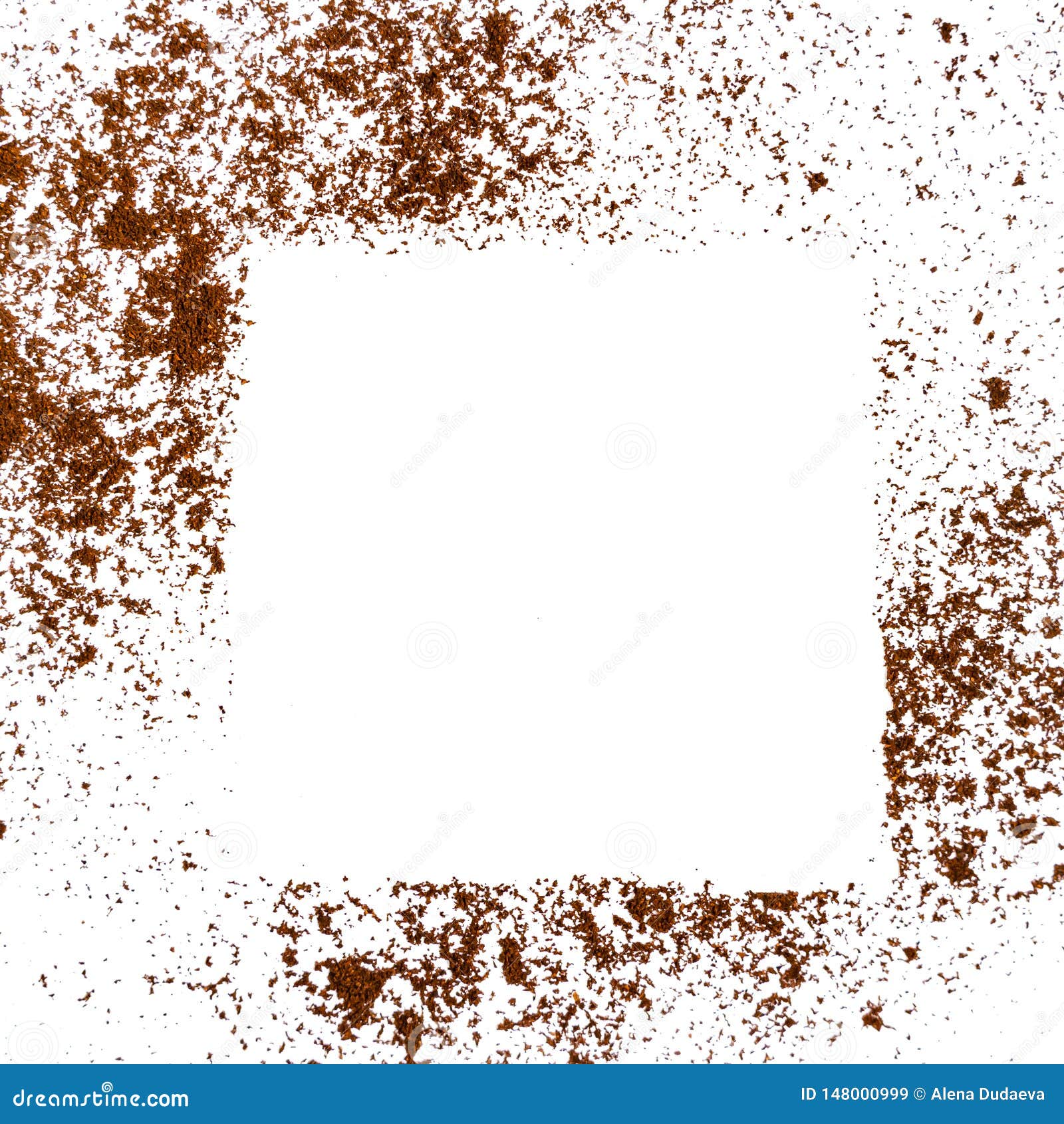 Square Frame of Ground Coffee Stock Image - Image of fashion, frame ...