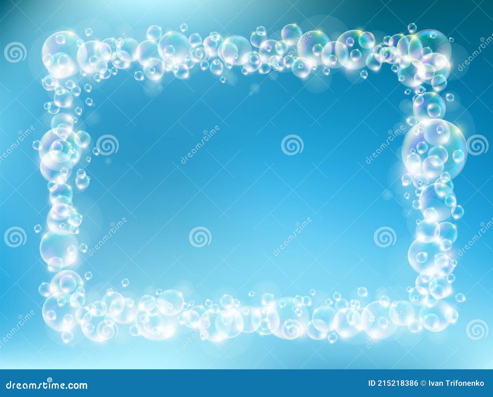 Square Frame Made of Soap Bubbles Stock Vector - Illustration of frame ...