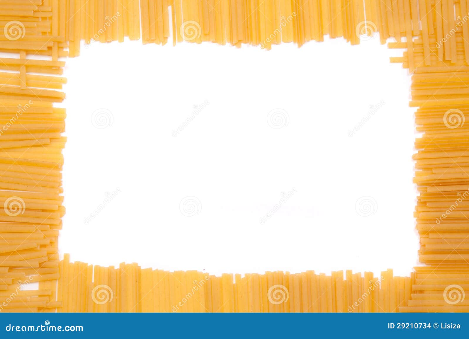 Square Frame Made of Yellow Macaroni Stock Photo - Image of vermicelli ...