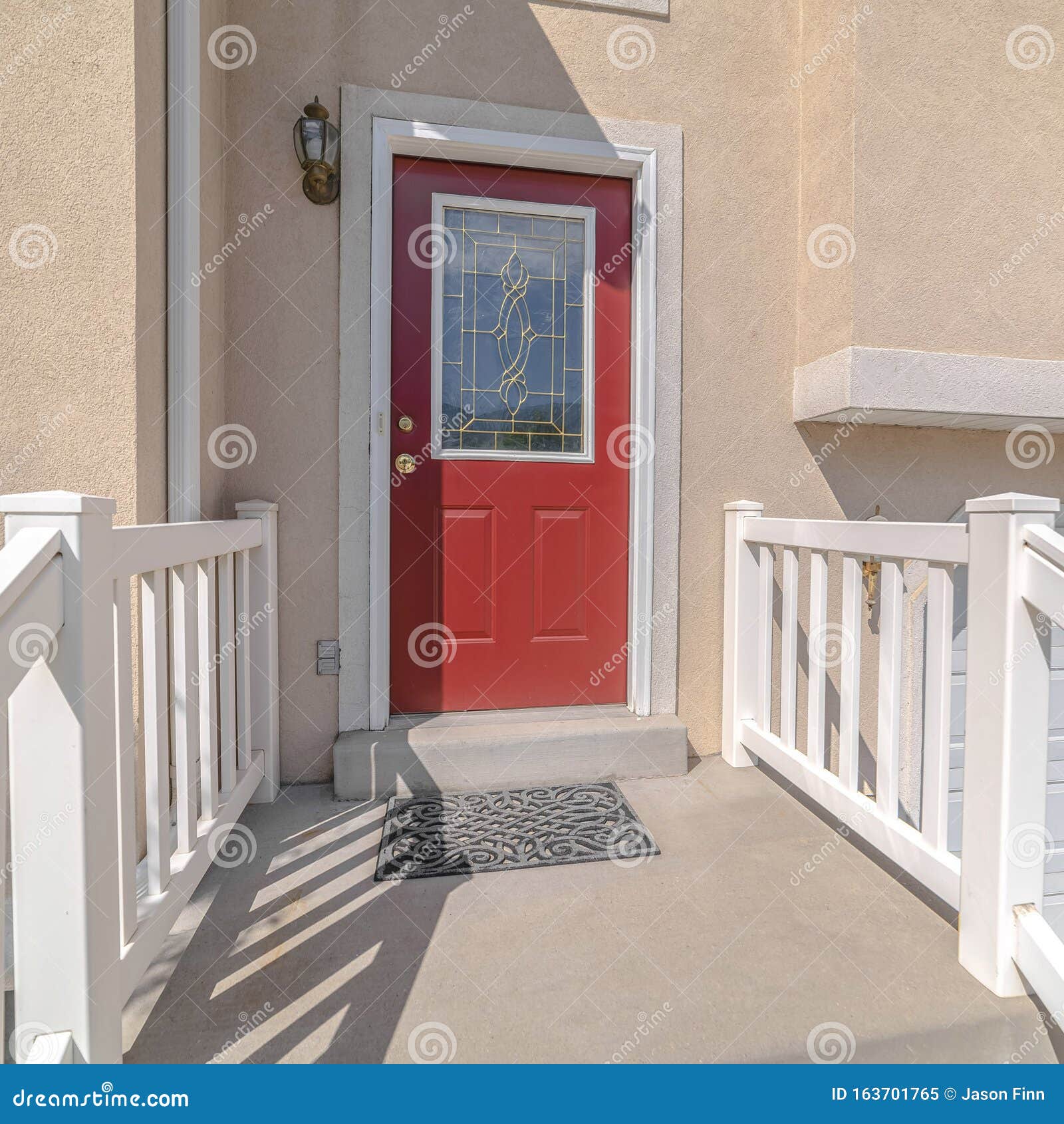 Red Front Door Open