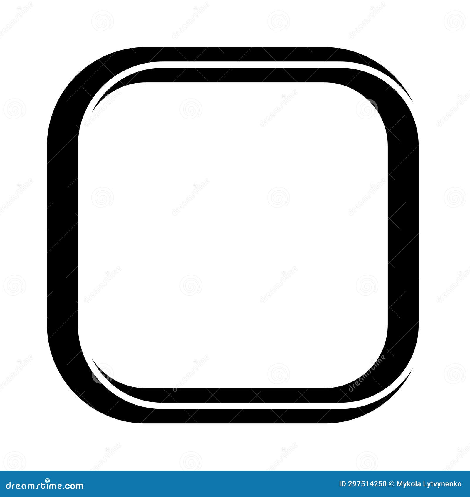 Square Frame Rounded Corners, Doodle Frame Border Square Banner Markers ...