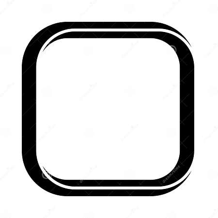 Square Frame Rounded Corners, Doodle Frame Border Square Banner Markers ...