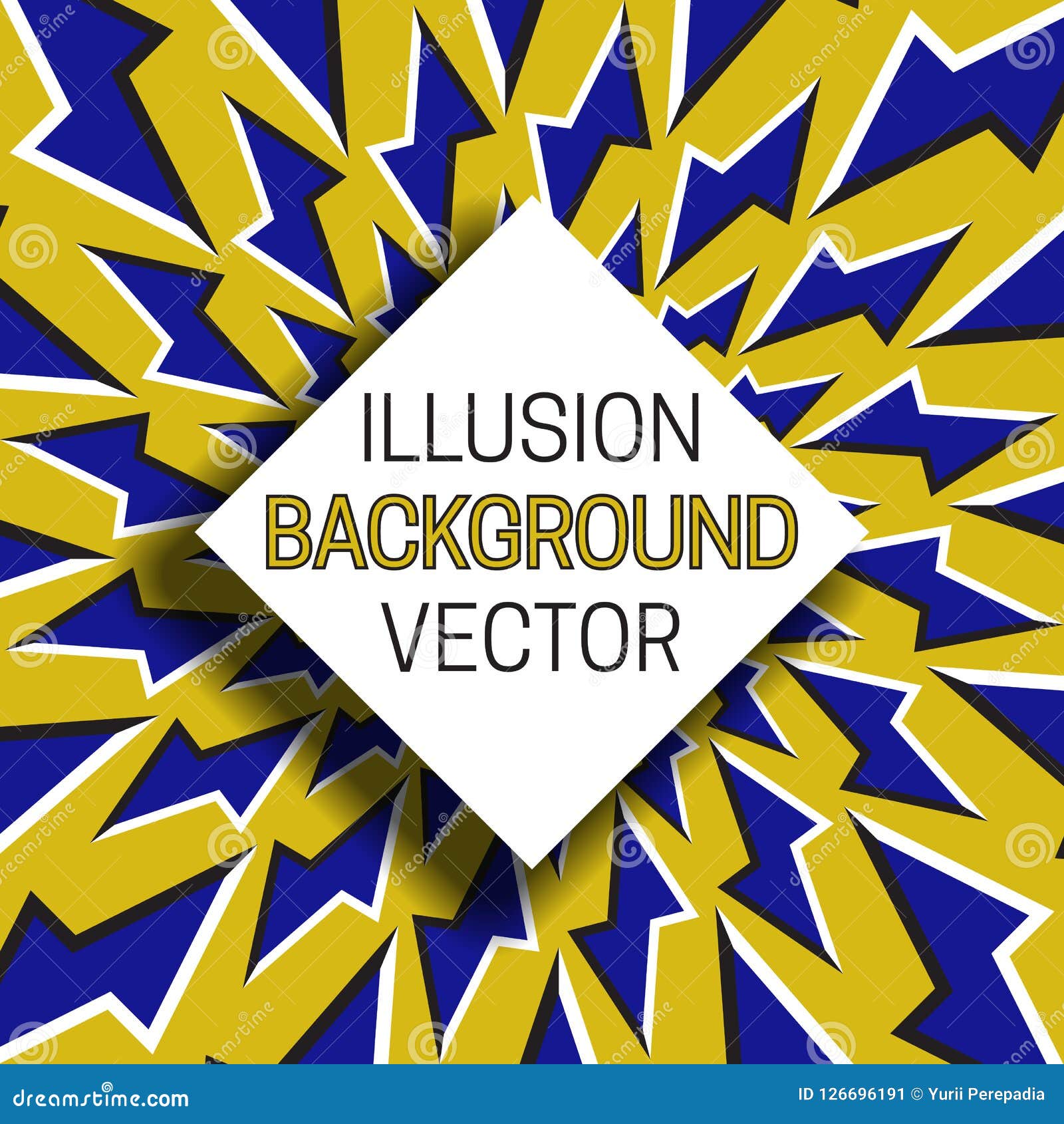 Square Frame With Shadow On Illusion Background Of Moving Circular ...