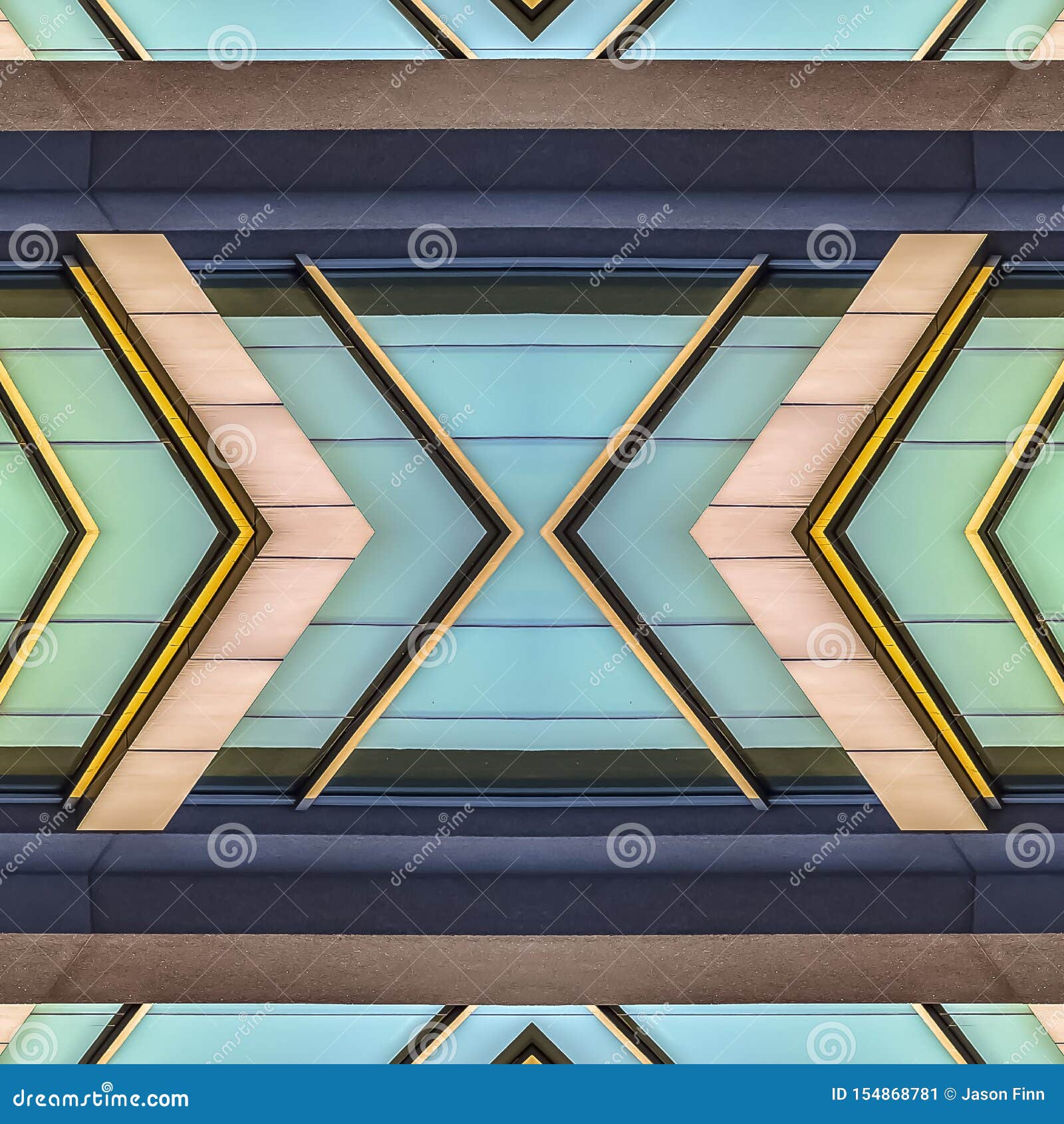 Square Frame the Shiny Windows of Office Building Downtown Stock Image ...