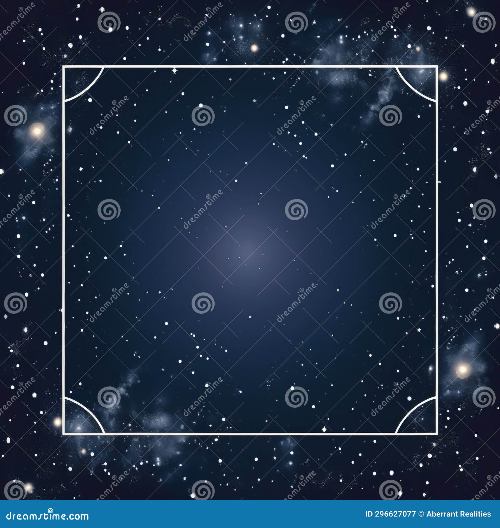 A Square Frame with Stars in the Background Stock Illustration ...