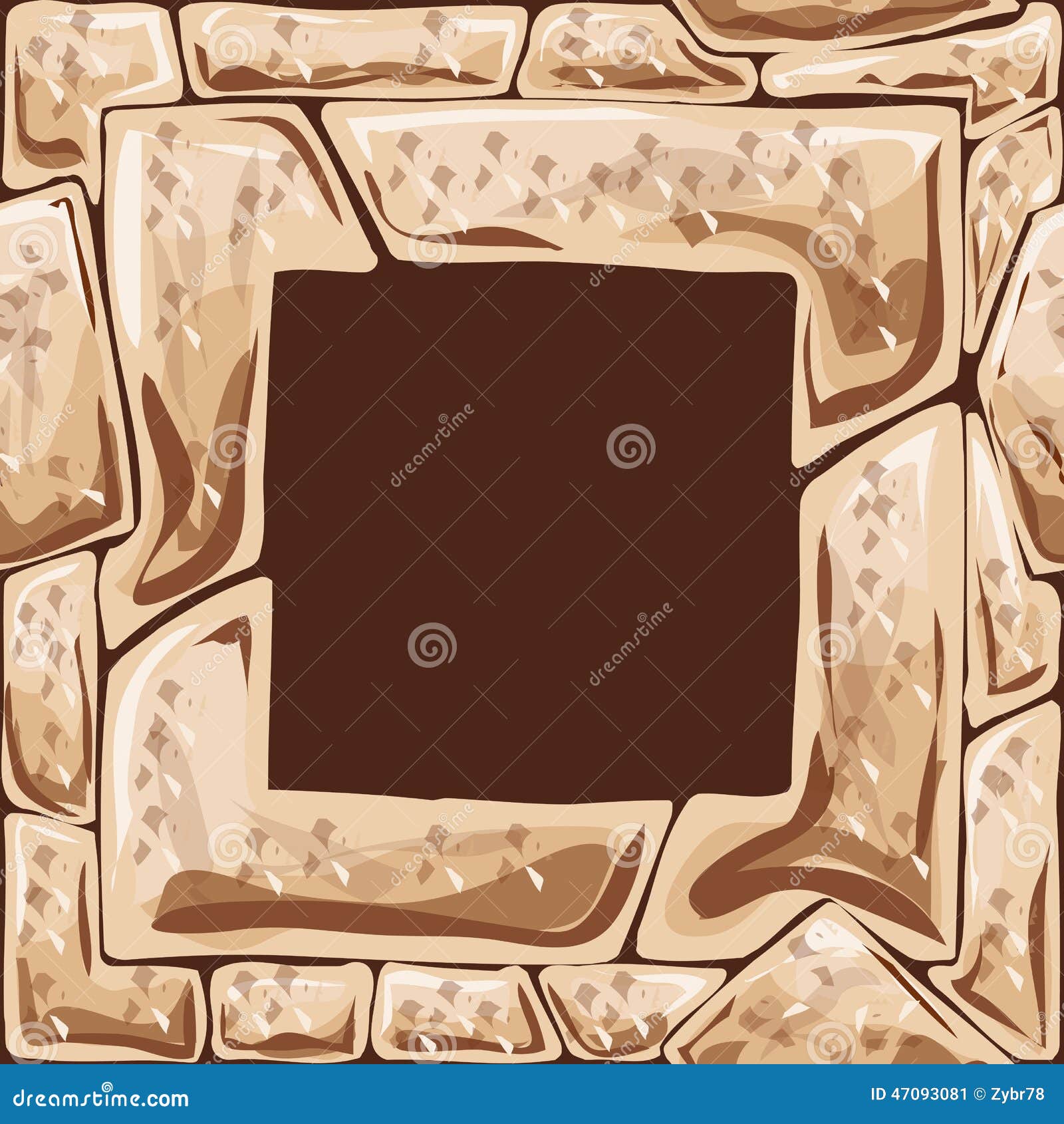 Square Frame on Stone Seamless Pattern Stock Vector - Illustration of ...