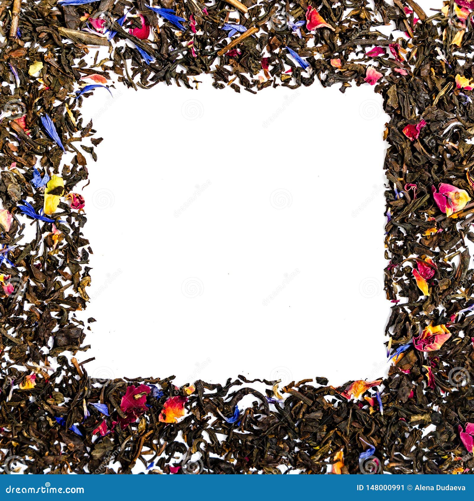Square frame of tea mix stock image. Image of herbal - 148000991