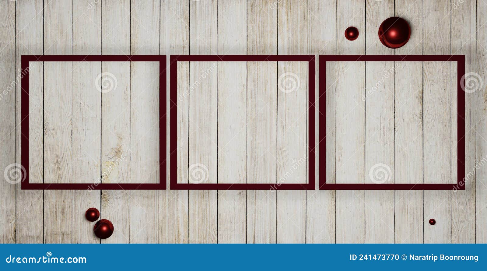Square Frame on Wooden Wall for Displaying Messages. Label Background ...