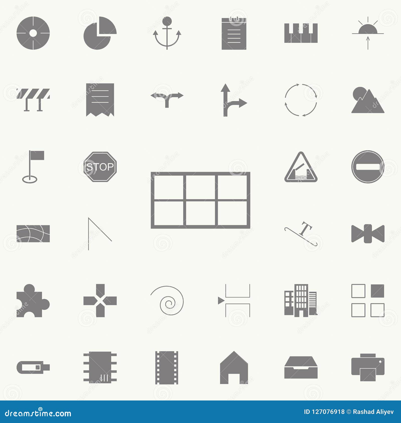 Square Framed Small Grid Icon. Web Icons Universal Set For Web And ...