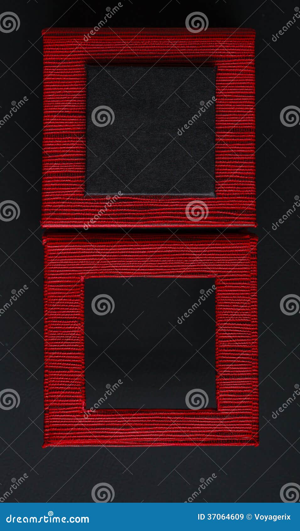 Square Framed Text Box Red Black Background Stock Image - Image of ...