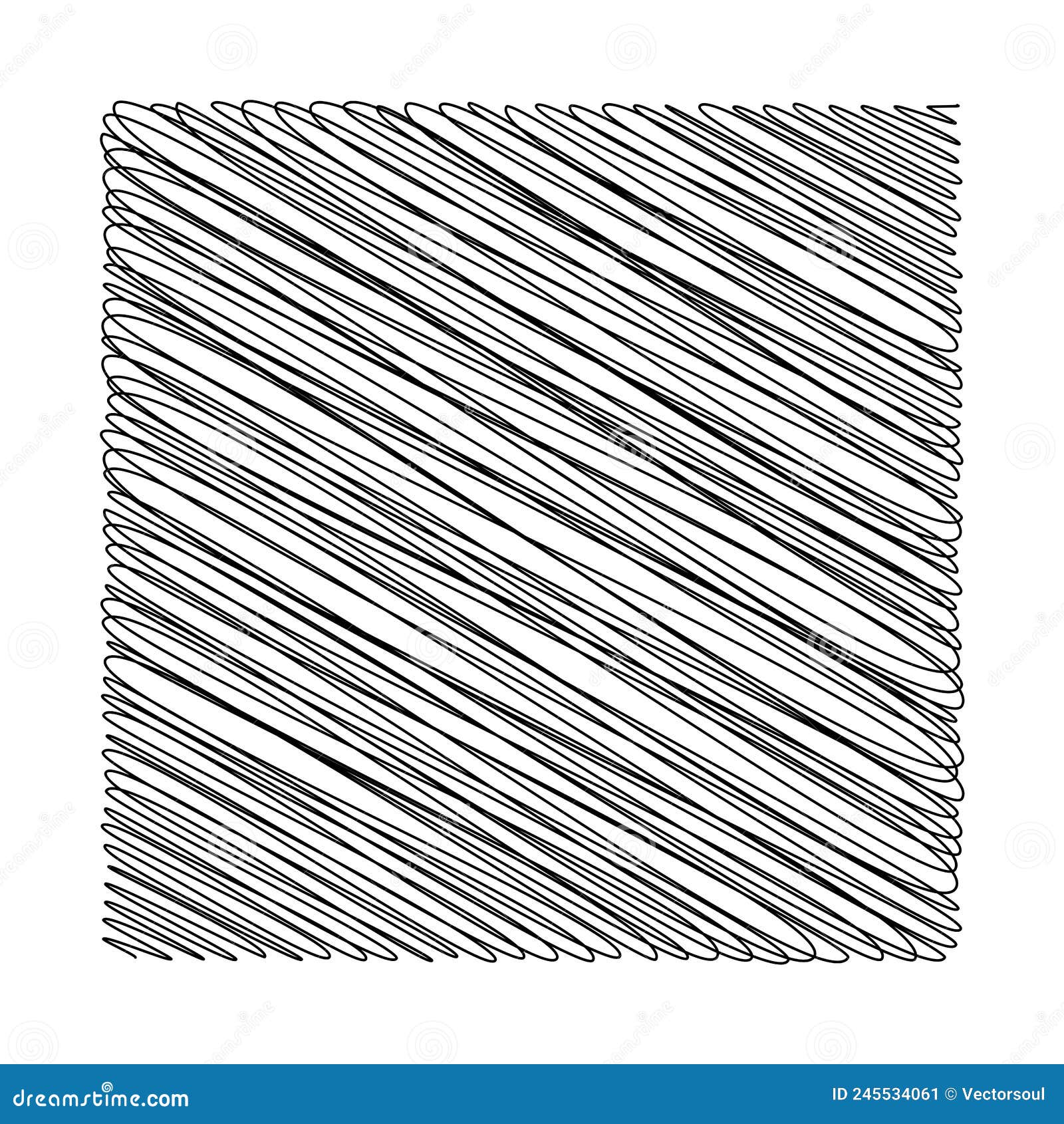 Square Freehand Drawing, Handdrawn Scribble, Doodle, Sketch Shape Stock ...