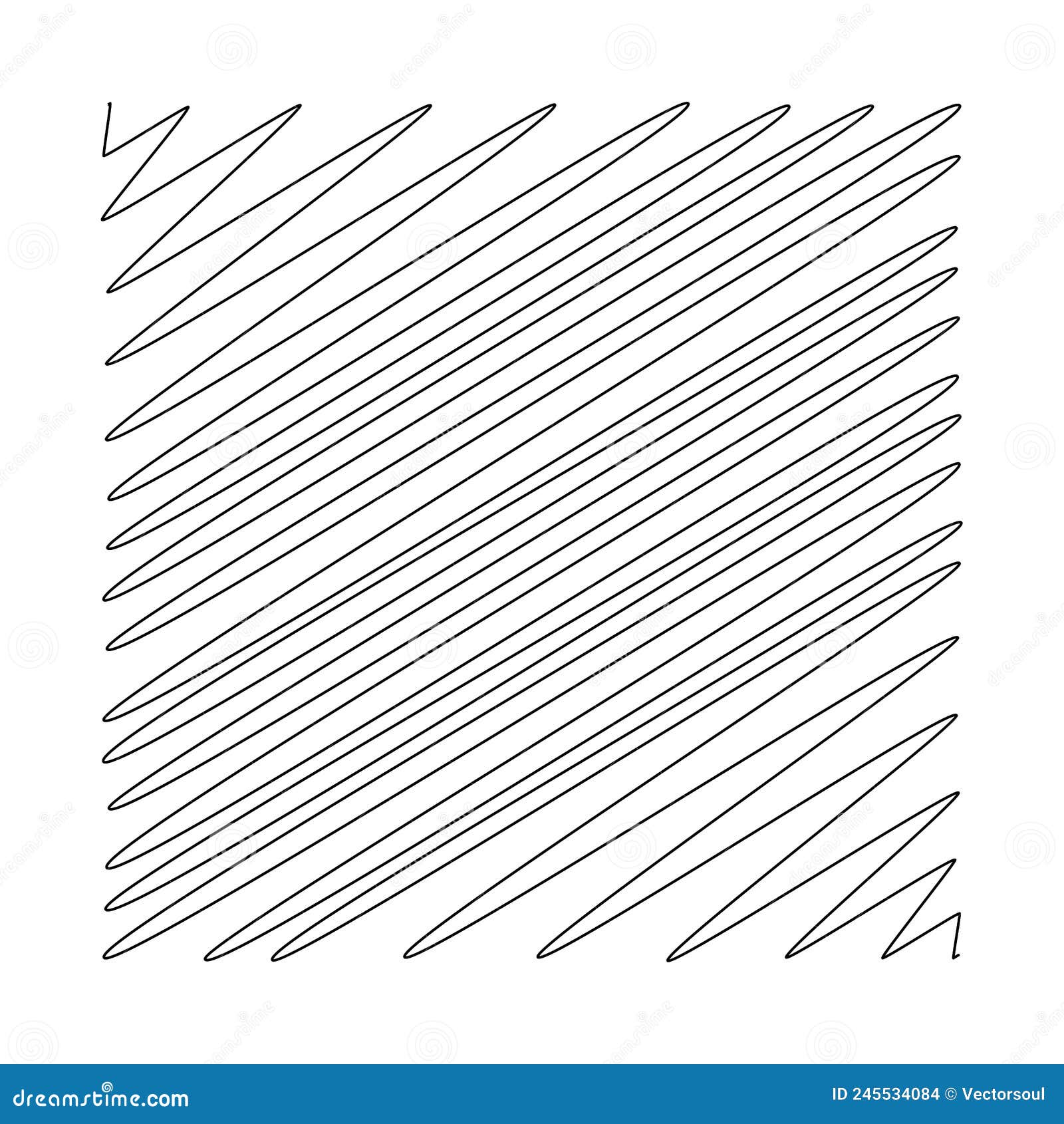 Square Freehand Drawing, Handdrawn Scribble, Doodle, Sketch Shape Stock ...