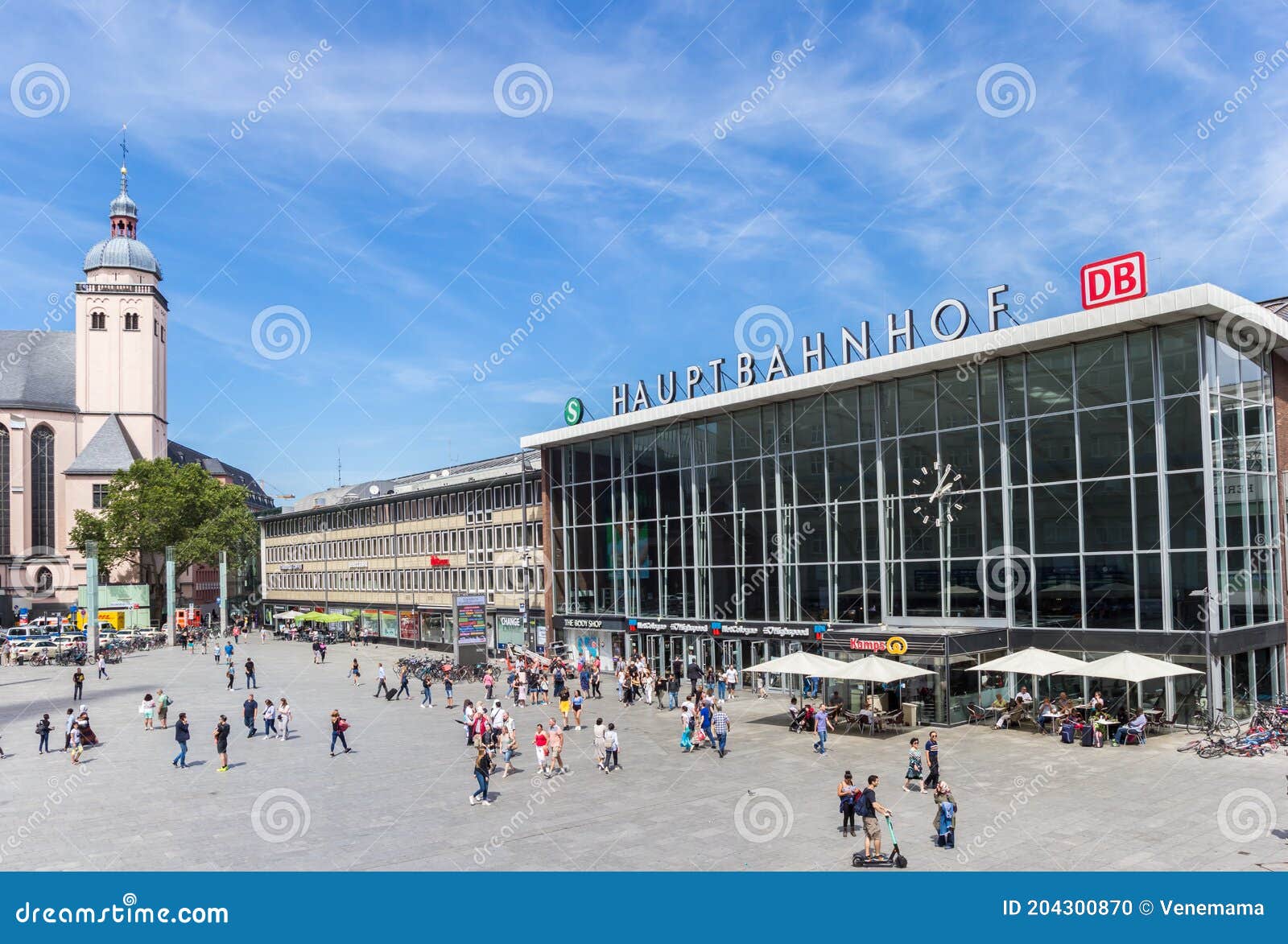 Square in Front of the Central Station of Cologne Editorial Image ...