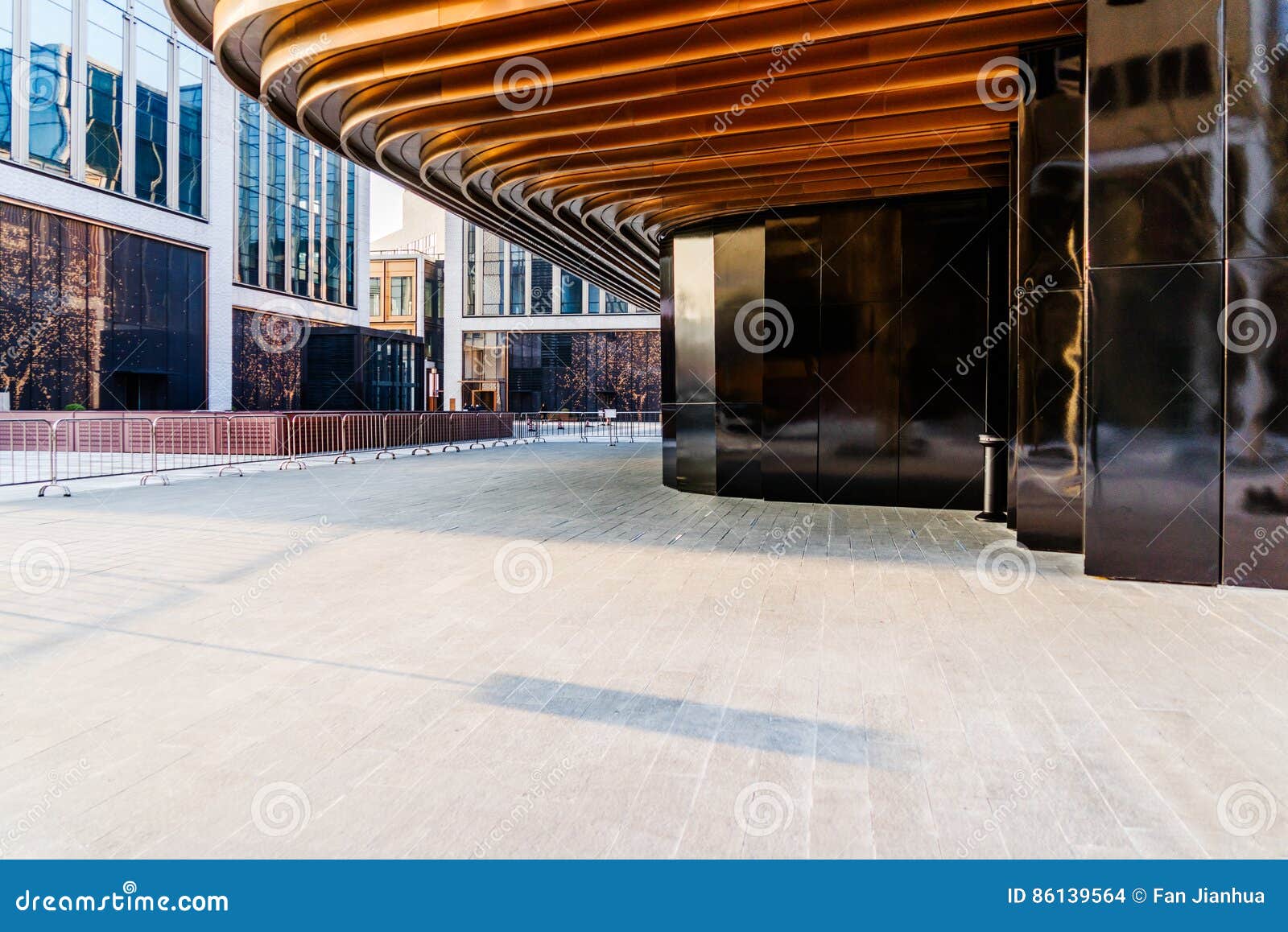 Square Front of Modern Office Buildings Stock Photo - Image of asia ...