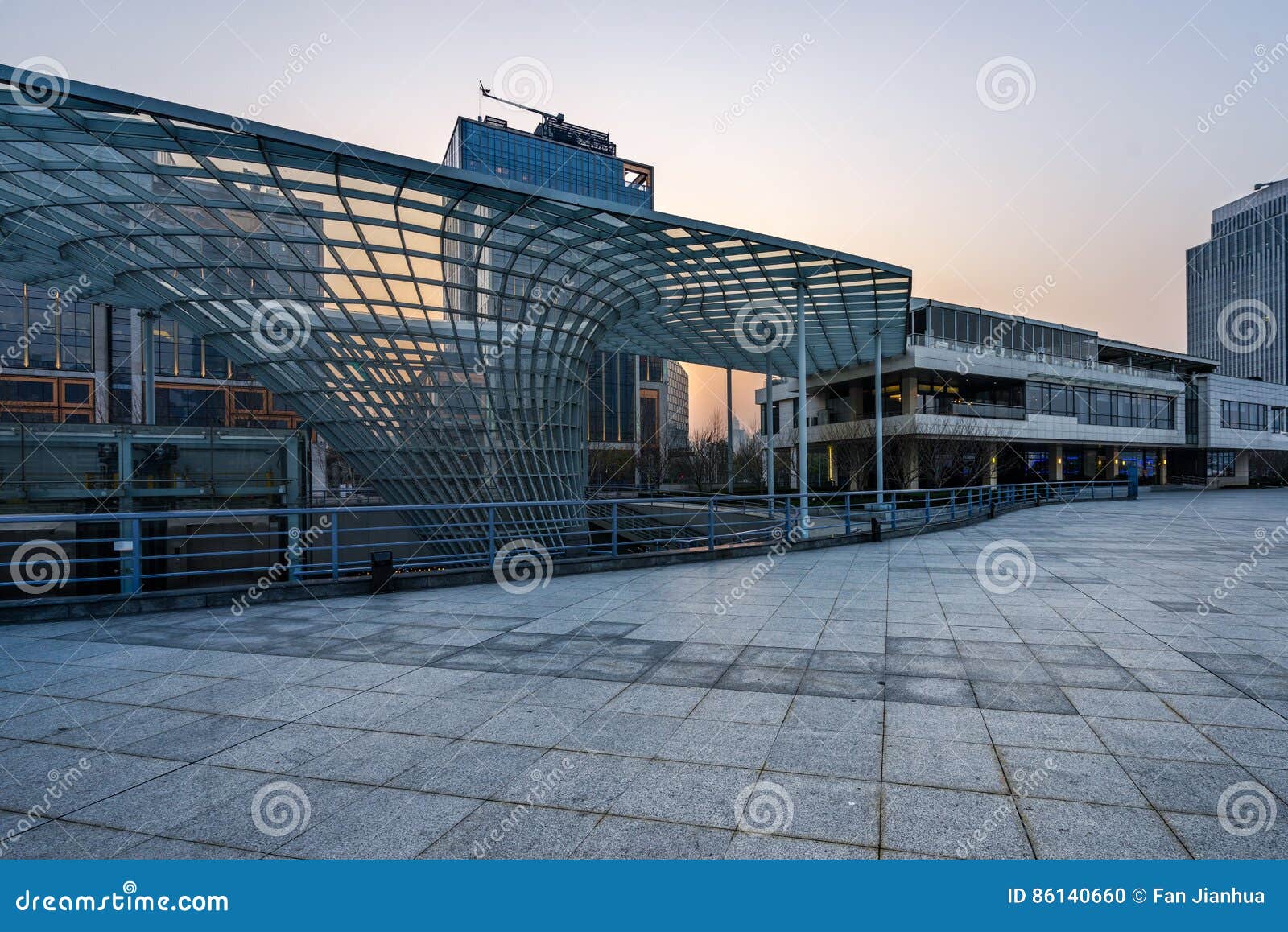 Square Front of Modern Office Buildings Stock Photo - Image of front ...