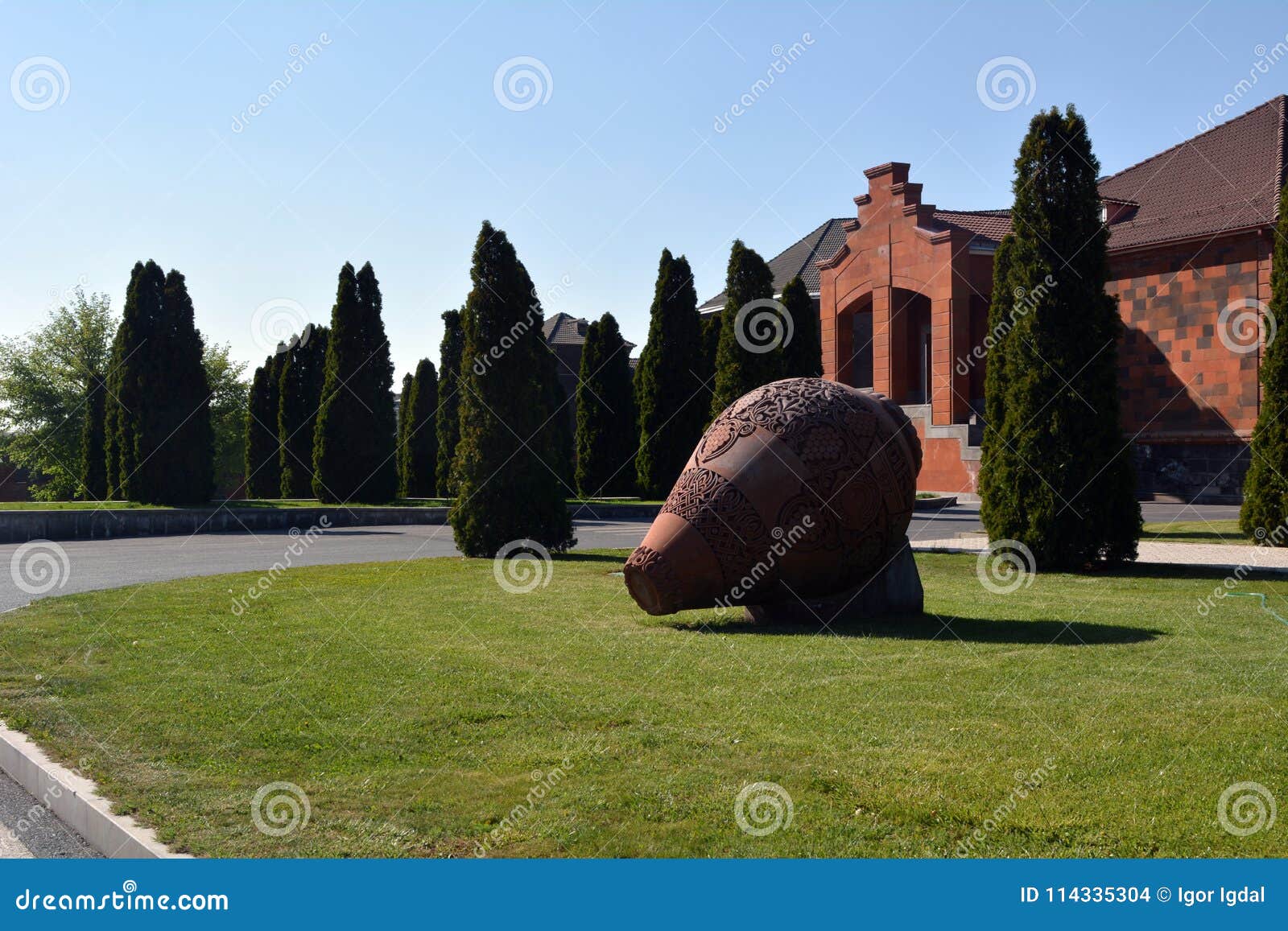 The Square in Front of the Noy Brandy Factory in Yerevan in Armenia in ...
