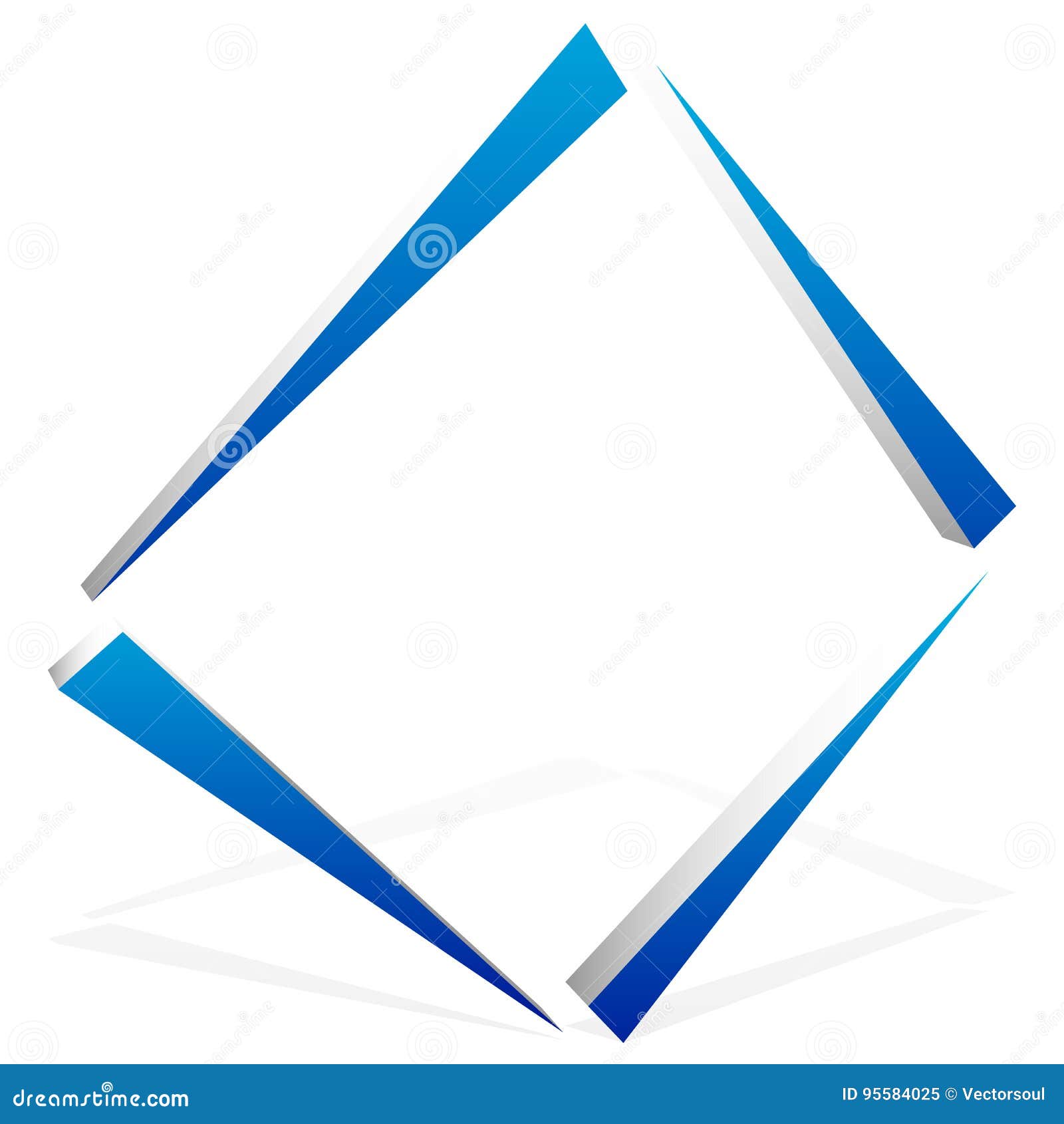 Square Geometric Element Abstract Square Symbol. Square Logo Stock ...