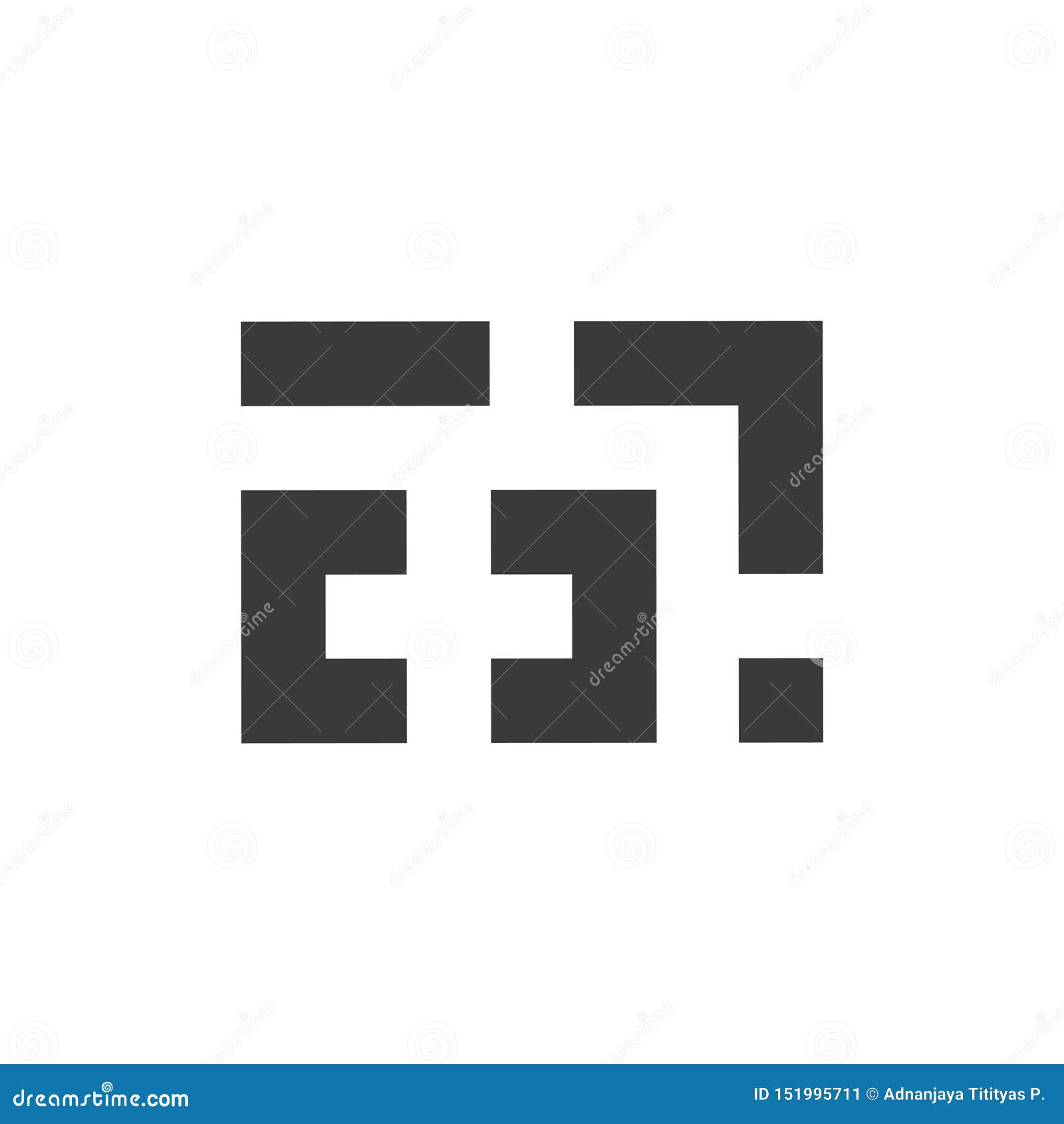 Square Geometric Plus Medical Line Logo Vector Stock Vector ...