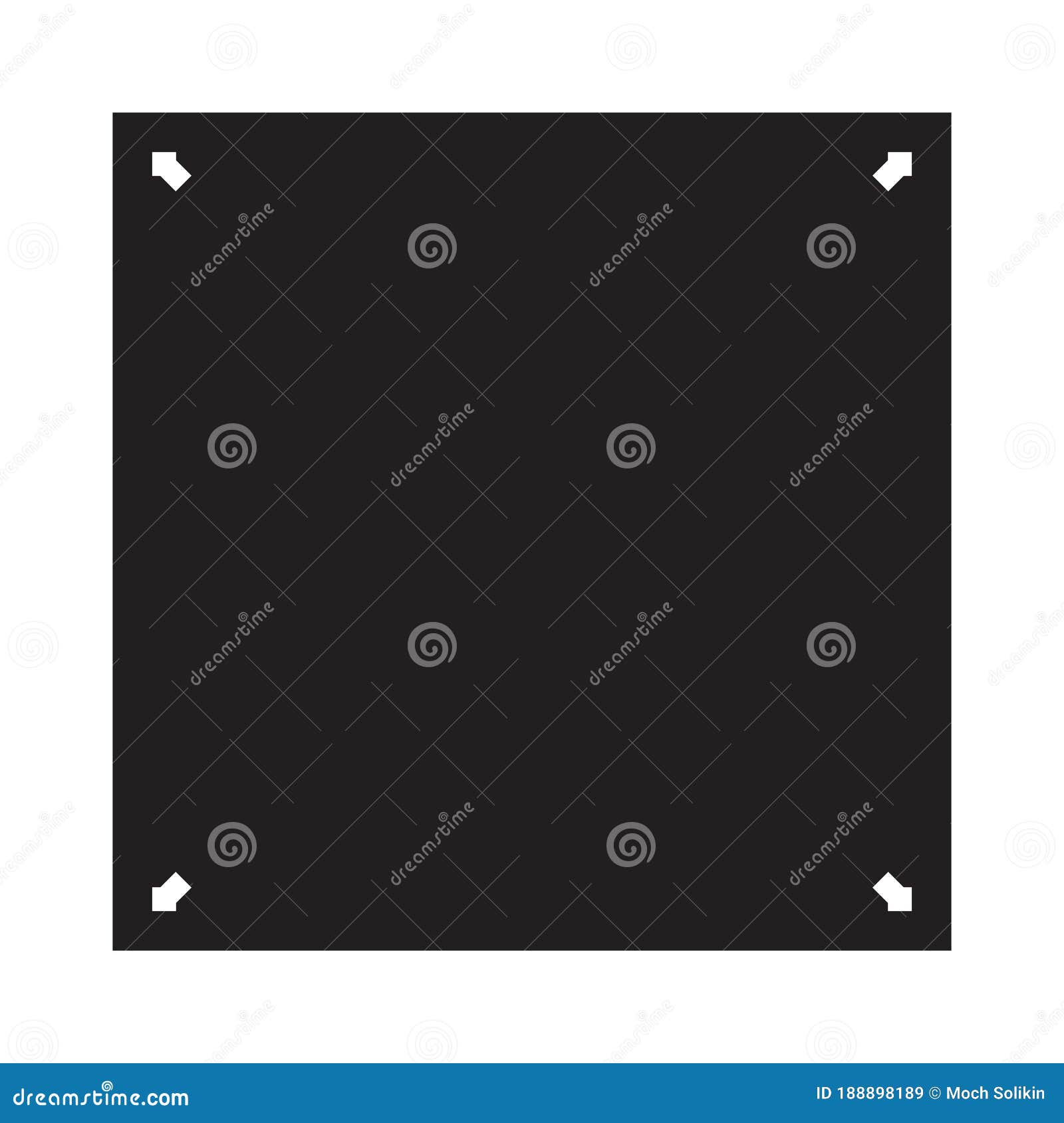 Square Geometric Shapes 4 Sides / 4 Corners - Flat Vector Icon for Apps ...