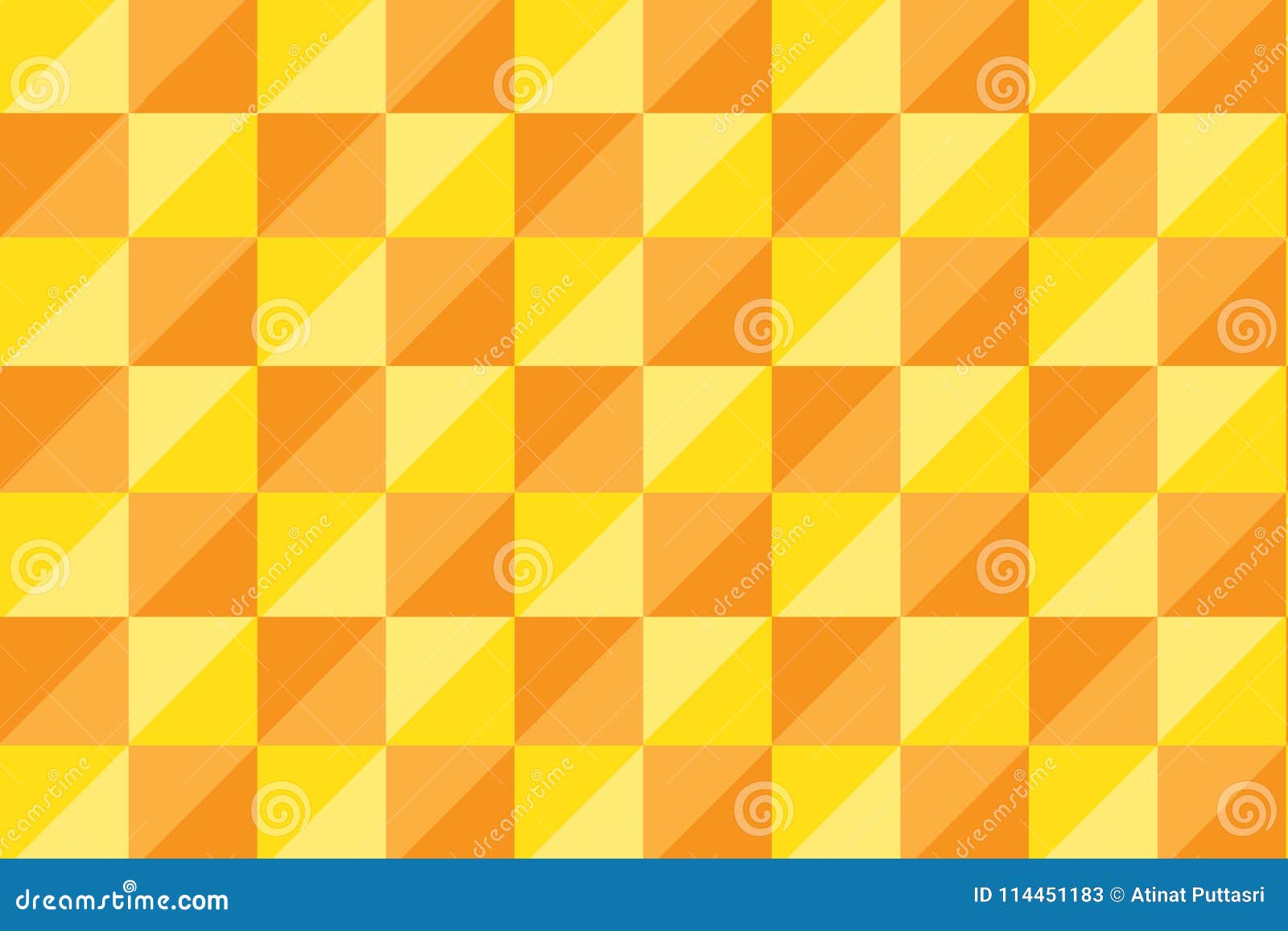 Square Geometric Yellow Shape Abstract Pattern Vectorbackground Design ...