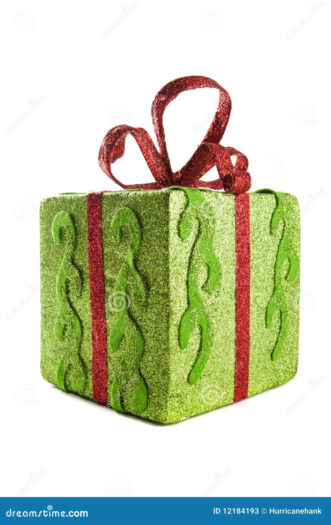 Square Gift Box For Christmas Stock Image - Image of isolated, sparkle ...