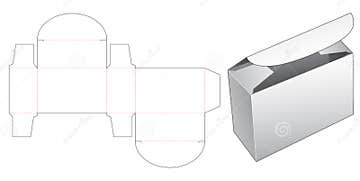 Square Gift Box Die Cut Template Stock Vector - Illustration of empty ...