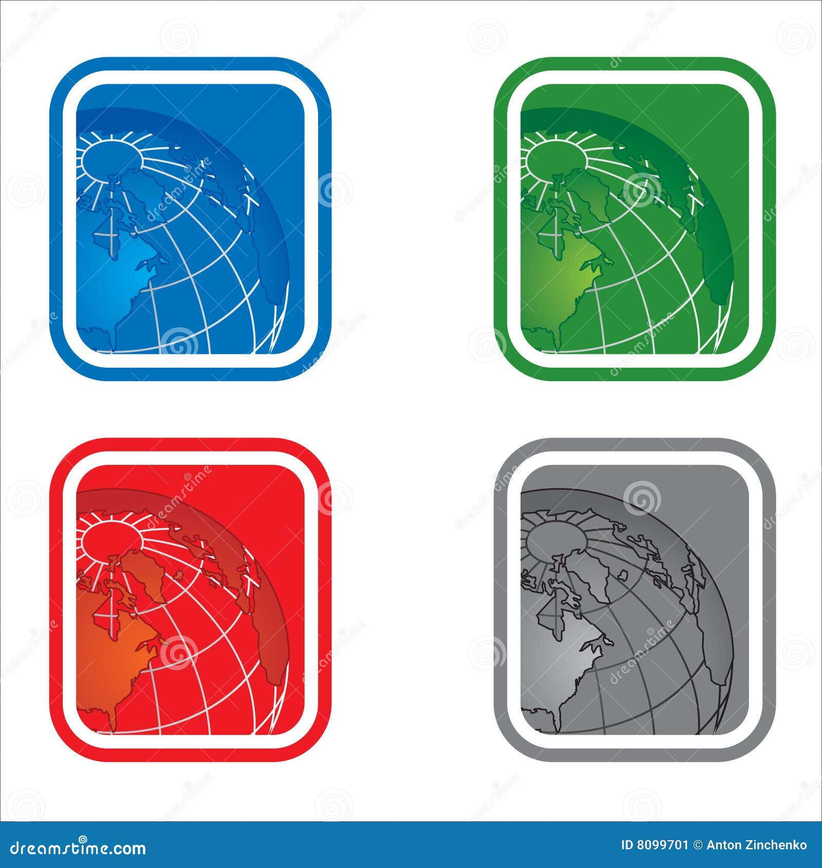 Square Globe Picture. Image: 8099701