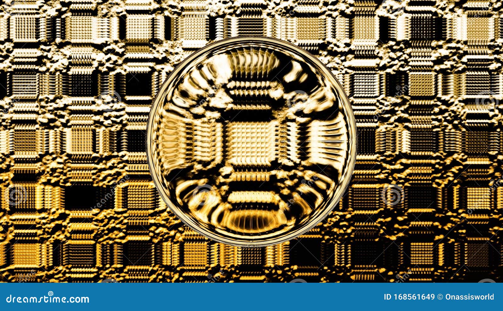 Square Gold Blocks Abstract Background Stock Illustration ...