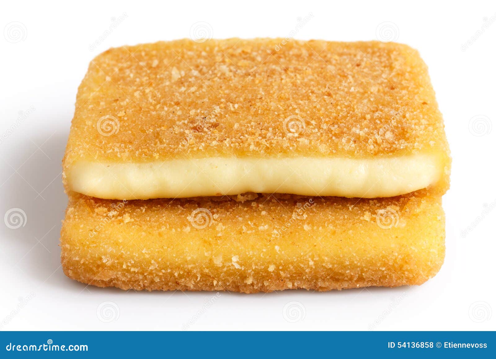 Square Golden Fried Cheeses Isolated Stock Photo - Image of melting ...