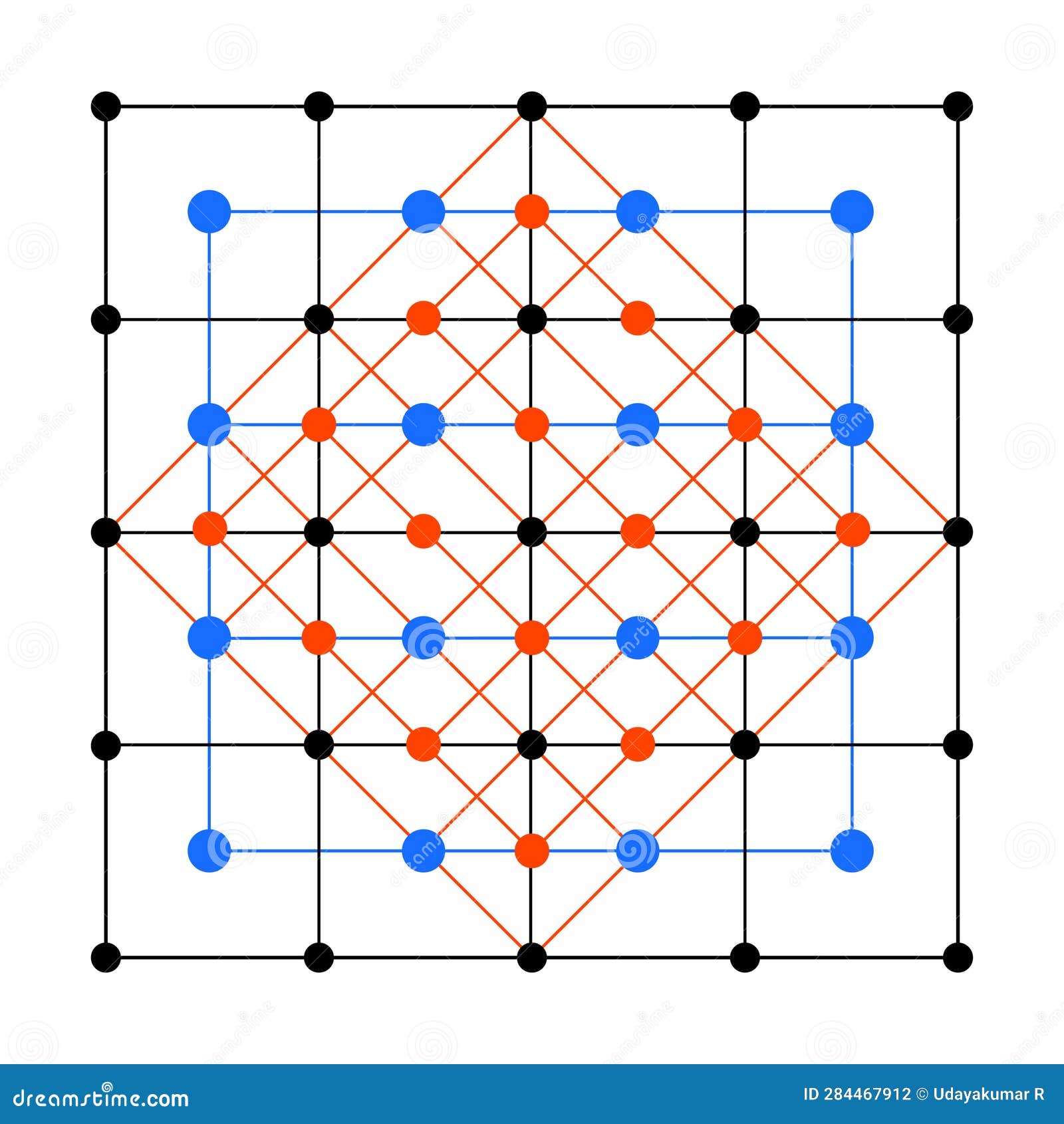 Square Graph. Sacred Geometry Vector Design Elements Stock Vector ...