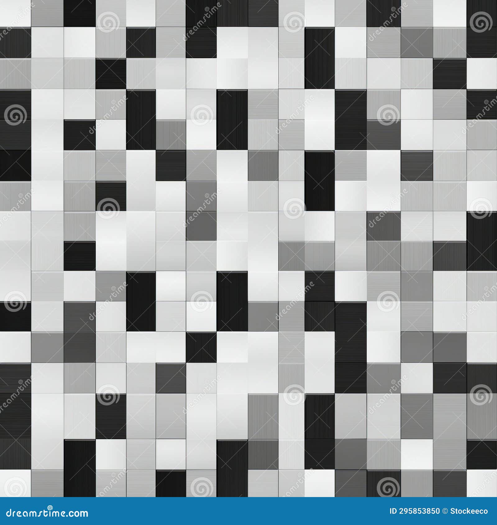 Pixelated Pop Art: Silver and White Tiled Background Stock Illustration ...