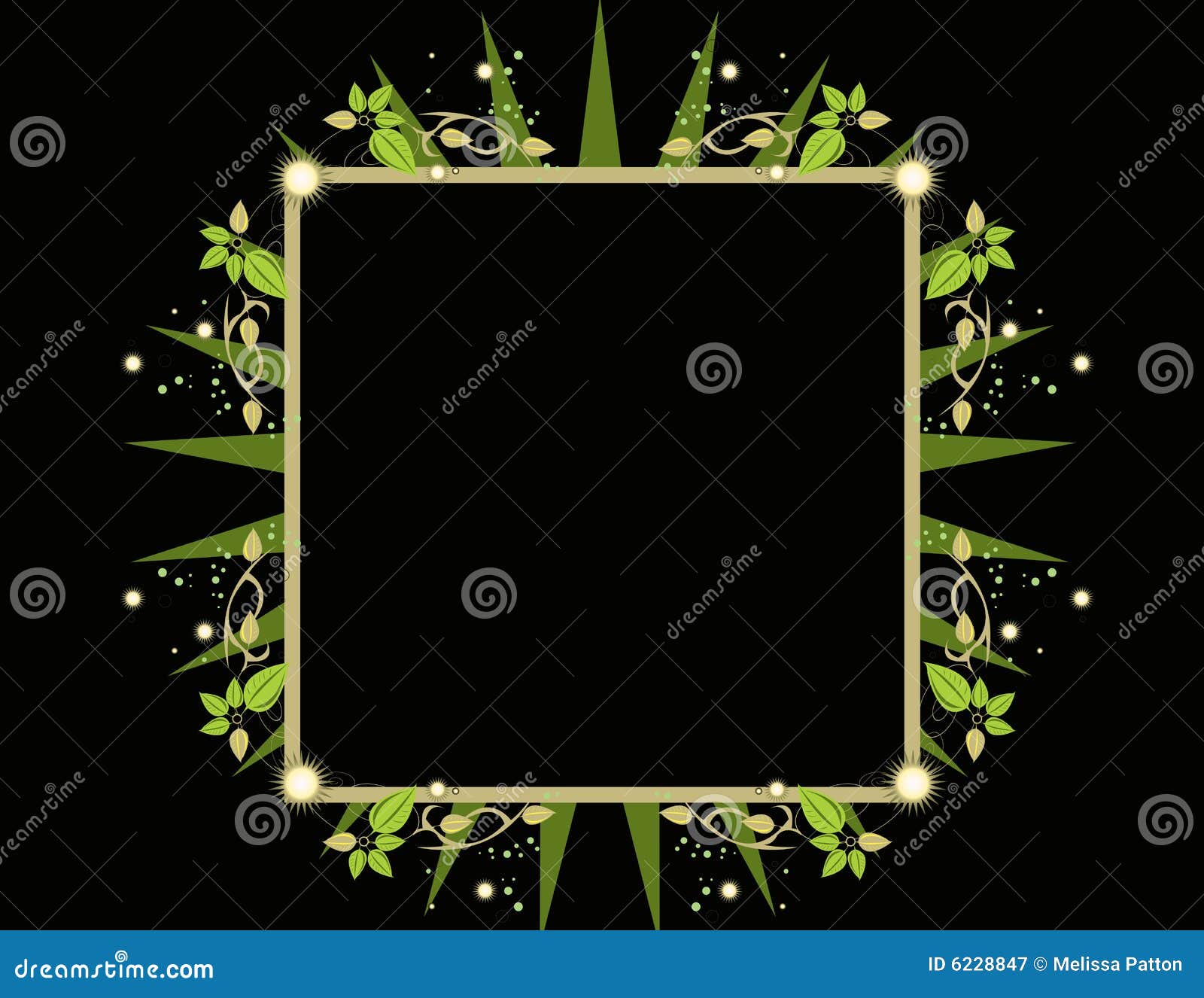 Square green black frame stock vector. Illustration of vector - 6228847