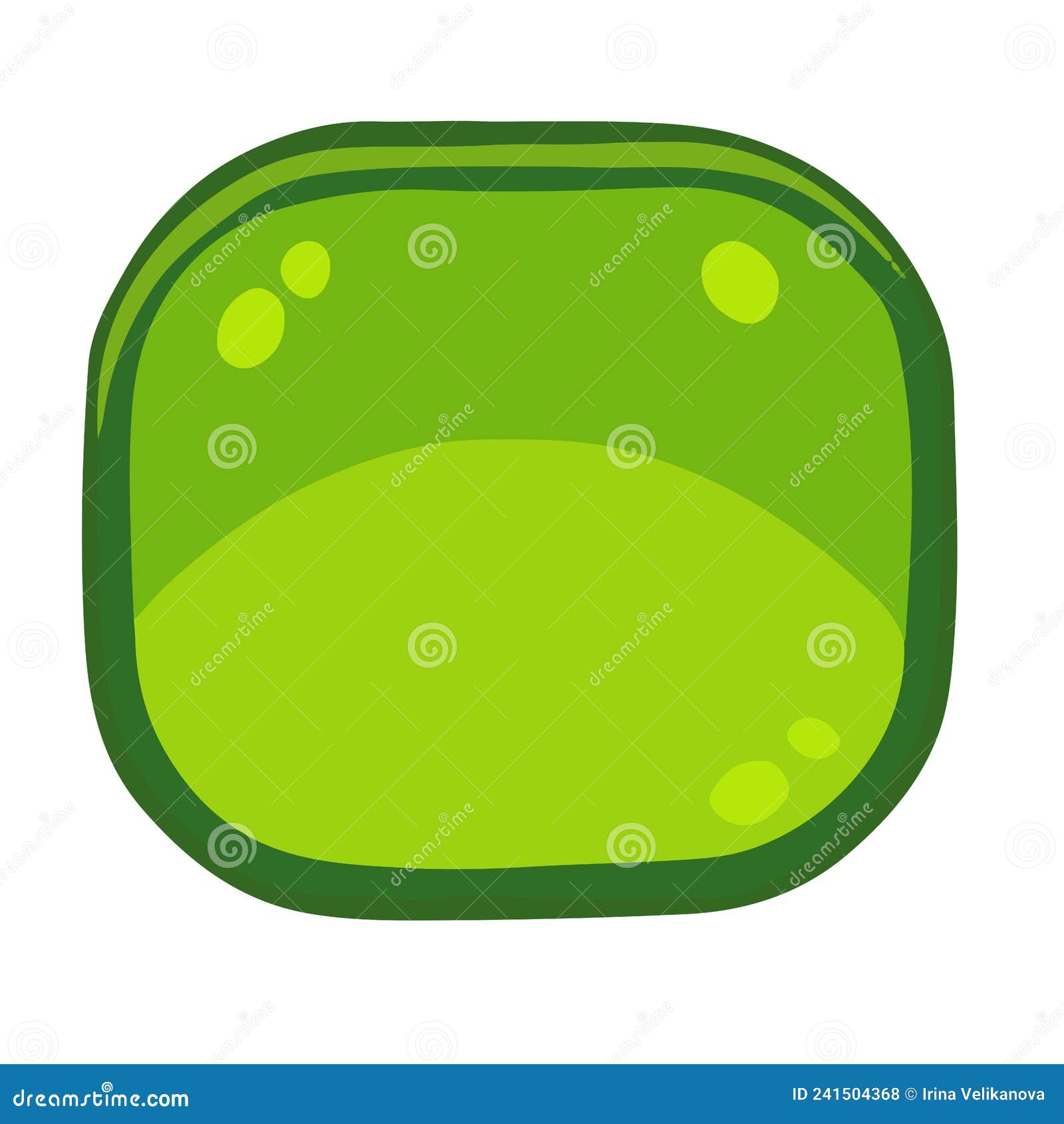 Square Green Button for Game or Site Stock Vector - Illustration of ...