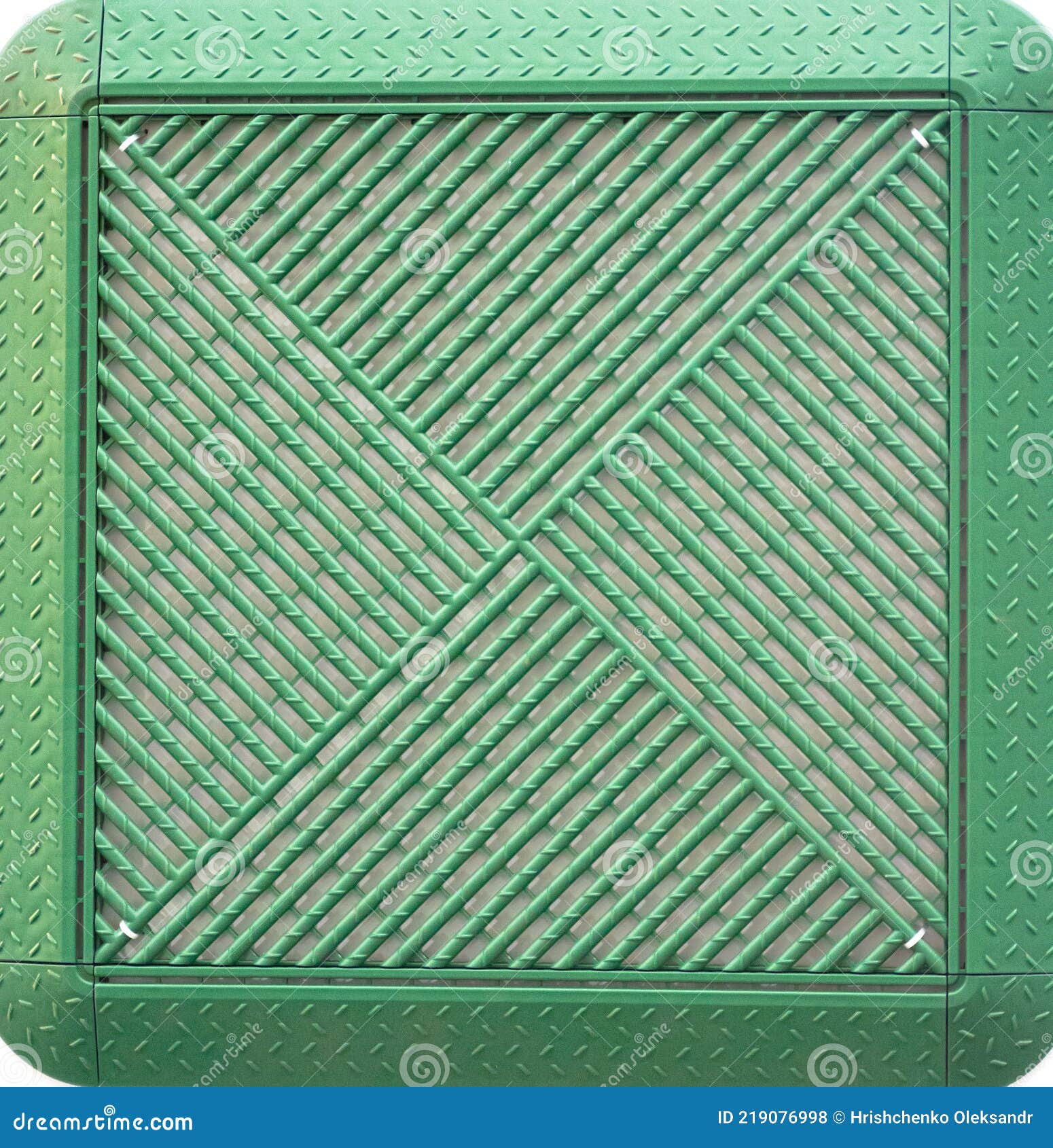 Square Green Plastic Lawn Grate Stock Photo - Image of green, liquid ...