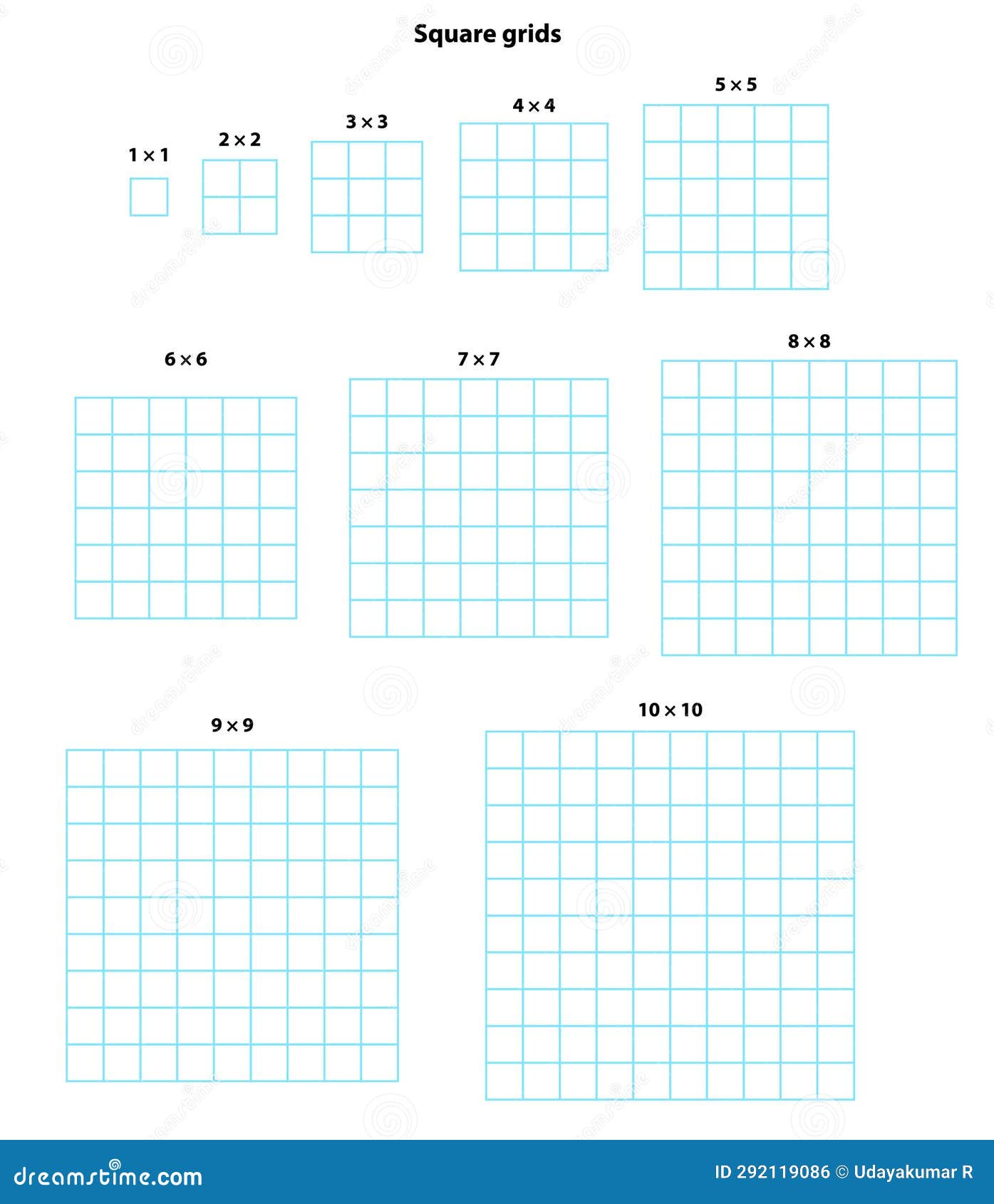 Square Grid All Sizes with Squares, Grid Texture Background, Vector ...