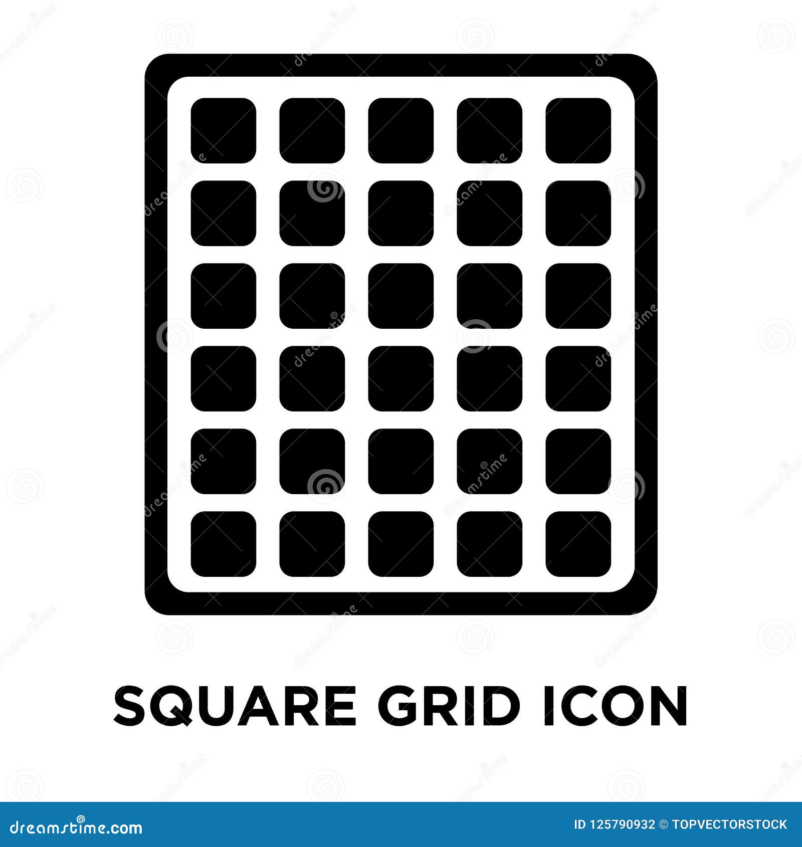 Square Grid Icon Vector Isolated on White Background, Logo Concept of ...