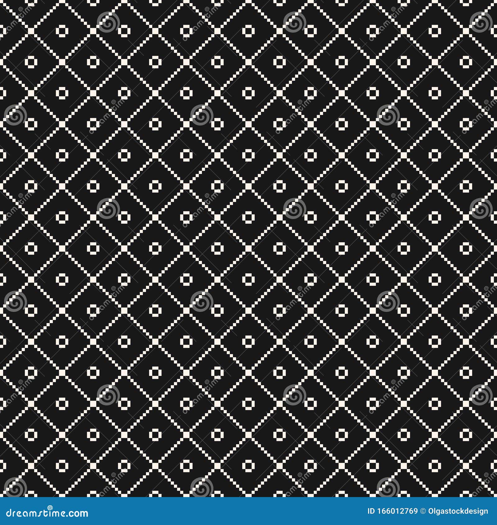 Square Grid Seamless Pattern. Subtle Vector Black and White Geometric ...