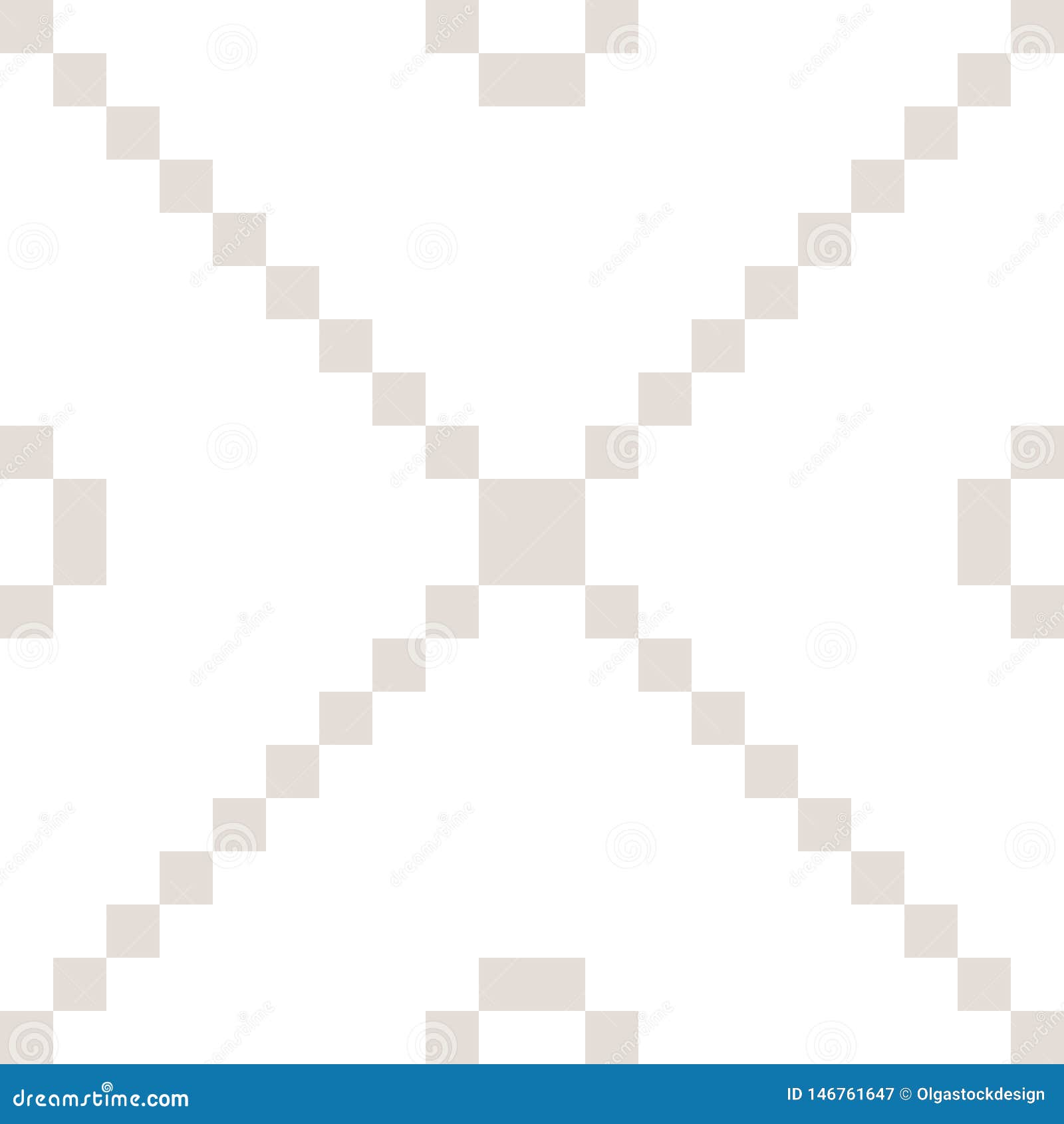 Square Grid Seamless Pattern. Subtle Vector White and Beige Geometric ...