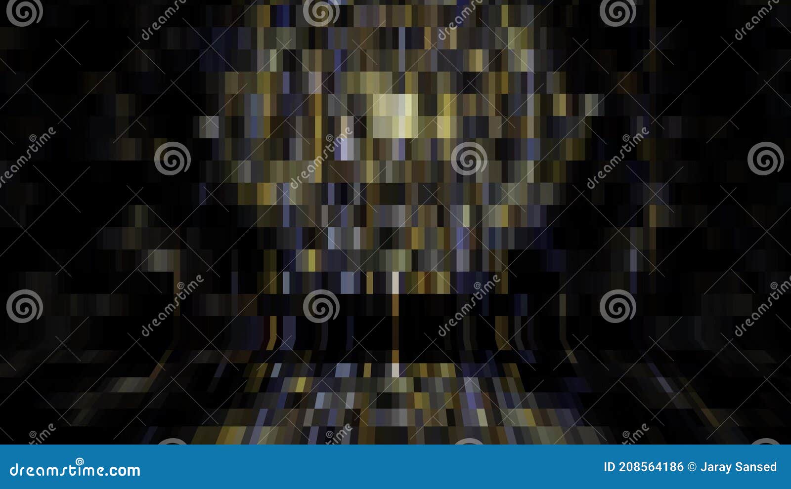 Square Grids Spread Over the Area and the Blinks Constantly Change ...