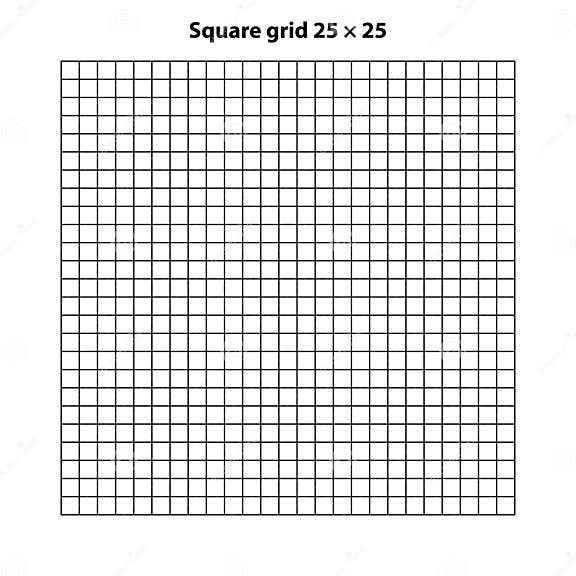 Square Grid with 20 by 20 Squares, Grid Texture Background, Vector ...