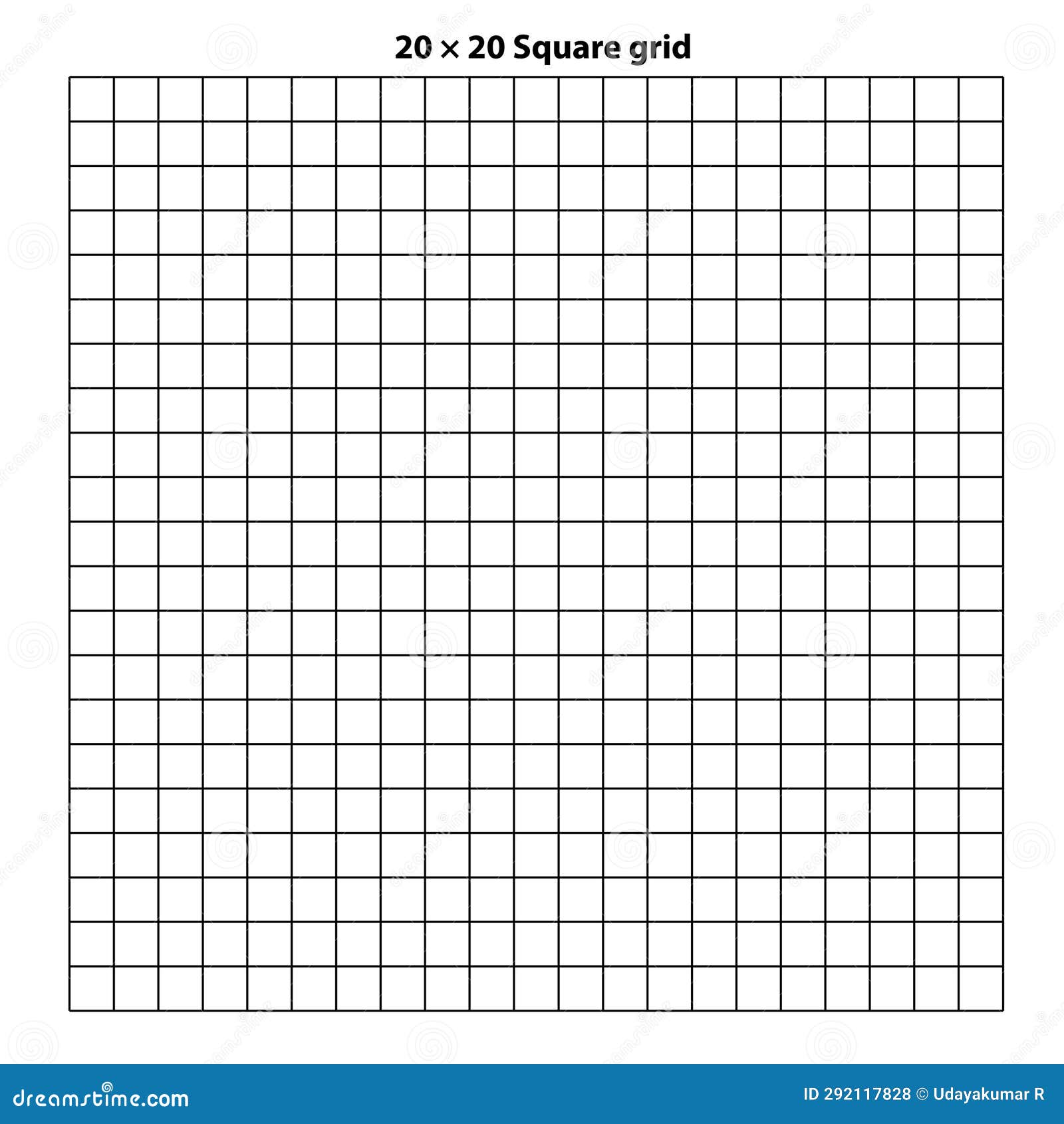 Square Grid with 20 by 20 Squares, Grid Texture Background, Vector Illustration. Stock Vector ...