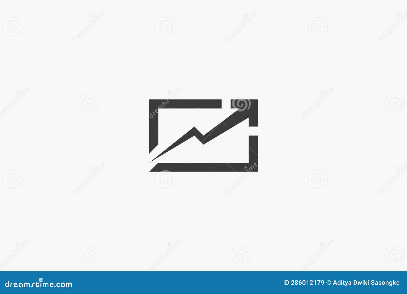 Square Grow Up Progress Arrow Icon or Logo Stock Vector - Illustration ...