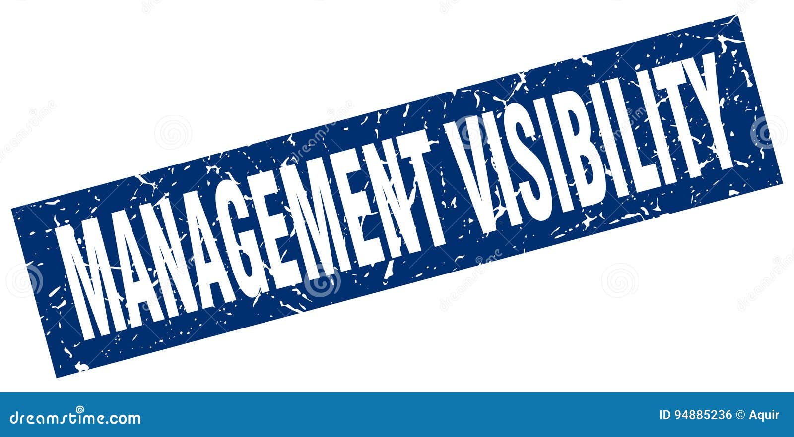 Square Grunge Management Visibility Stamp Stock Vector - Illustration ...