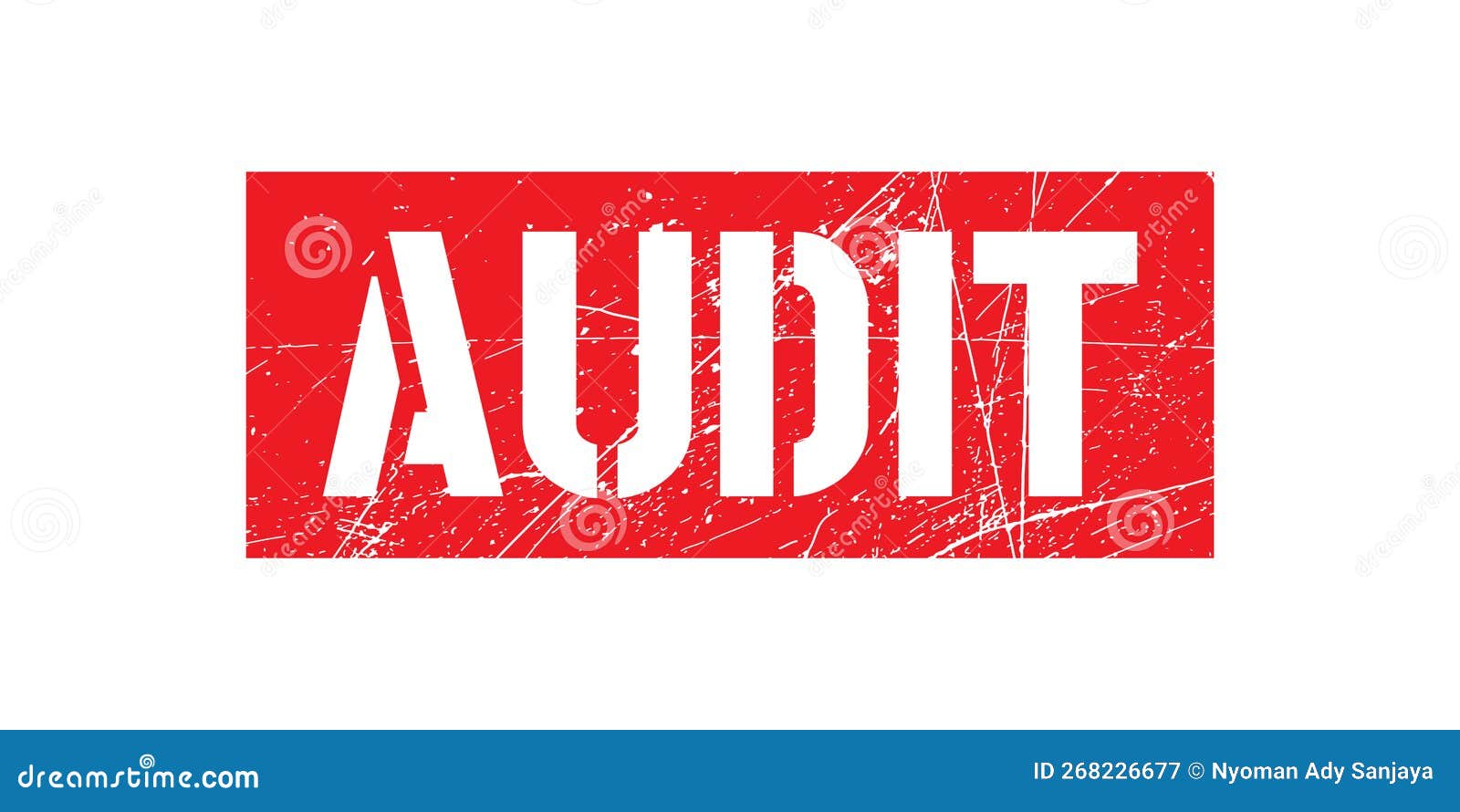 Square Grunge Red Audit Stamp Vector Graphic Stock Vector ...