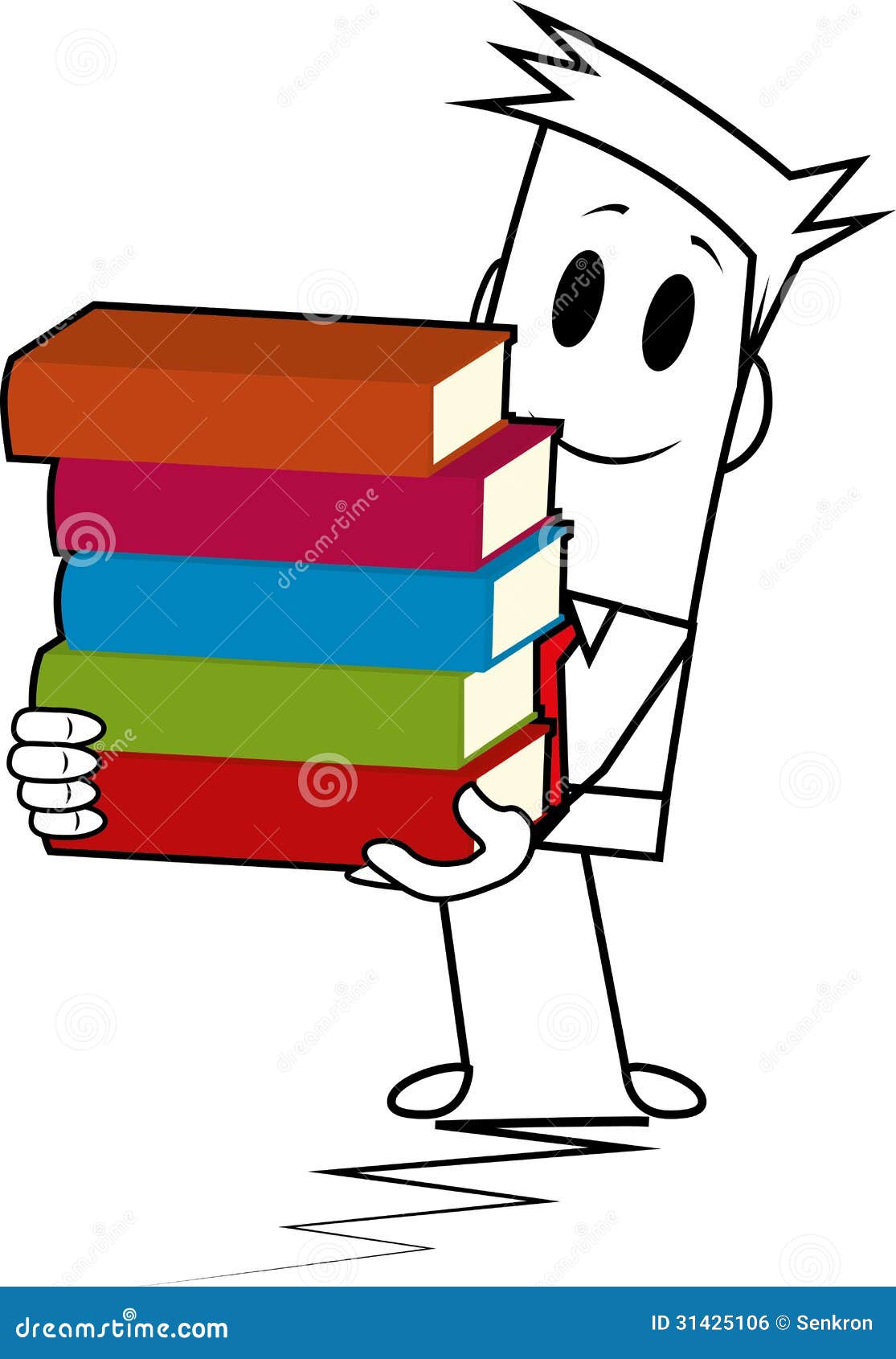 Square guy-book stack stock vector. Illustration of paper - 31425106
