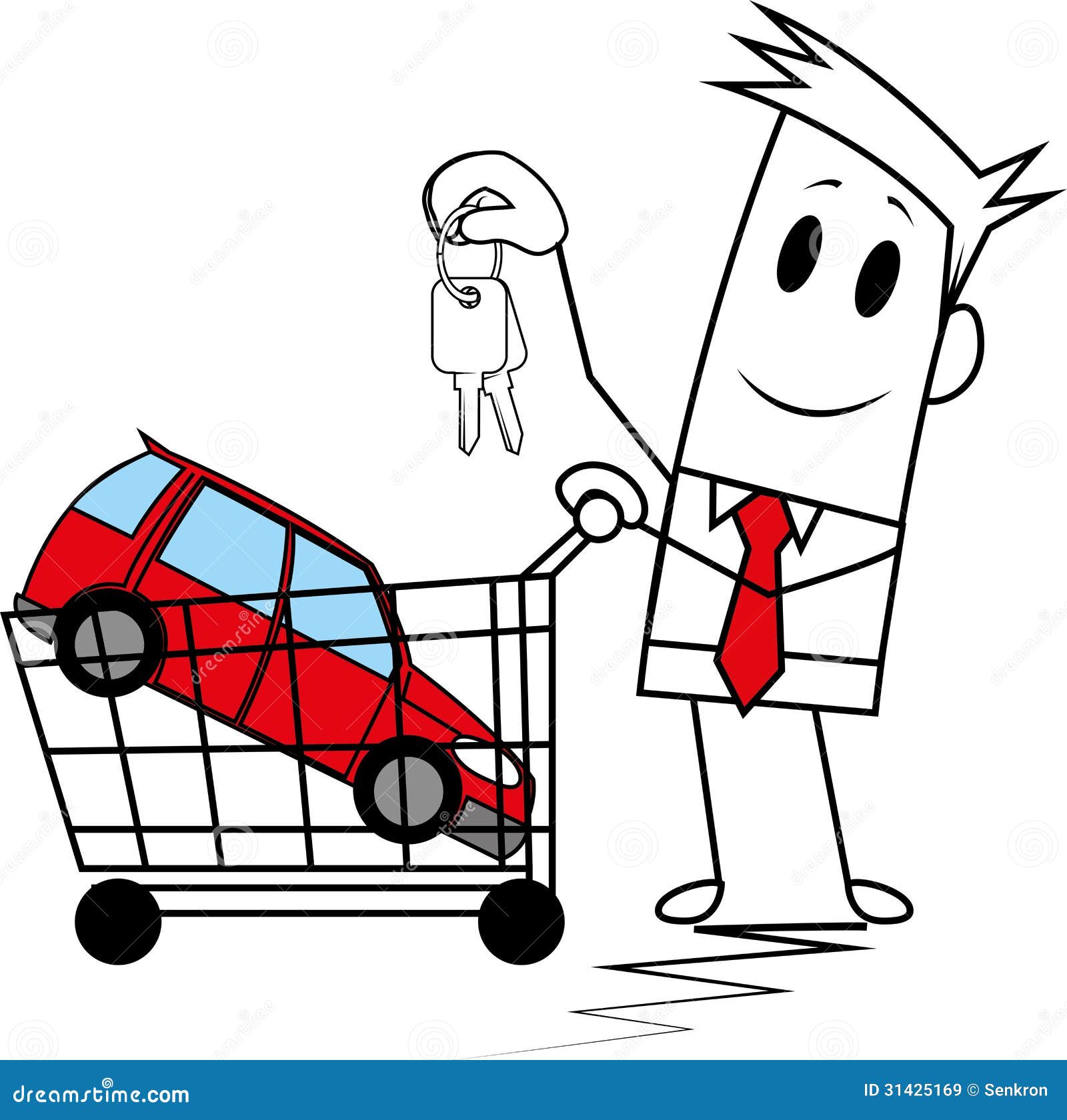 Square guy buying a car stock vector. Illustration of drawing - 31425169 Square guy buying a car stock vector. Illustration of drawing - 31425169