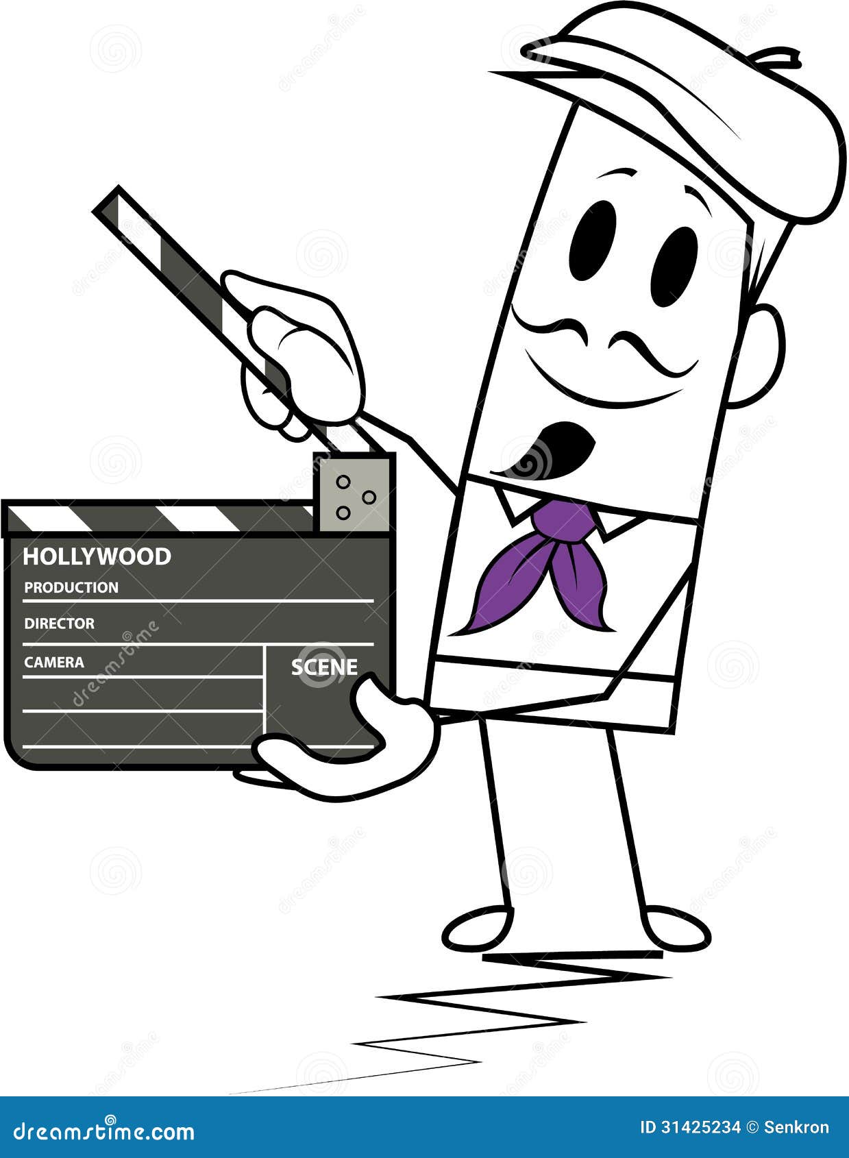 Square guy-Director stock vector. Illustration of male - 31425234